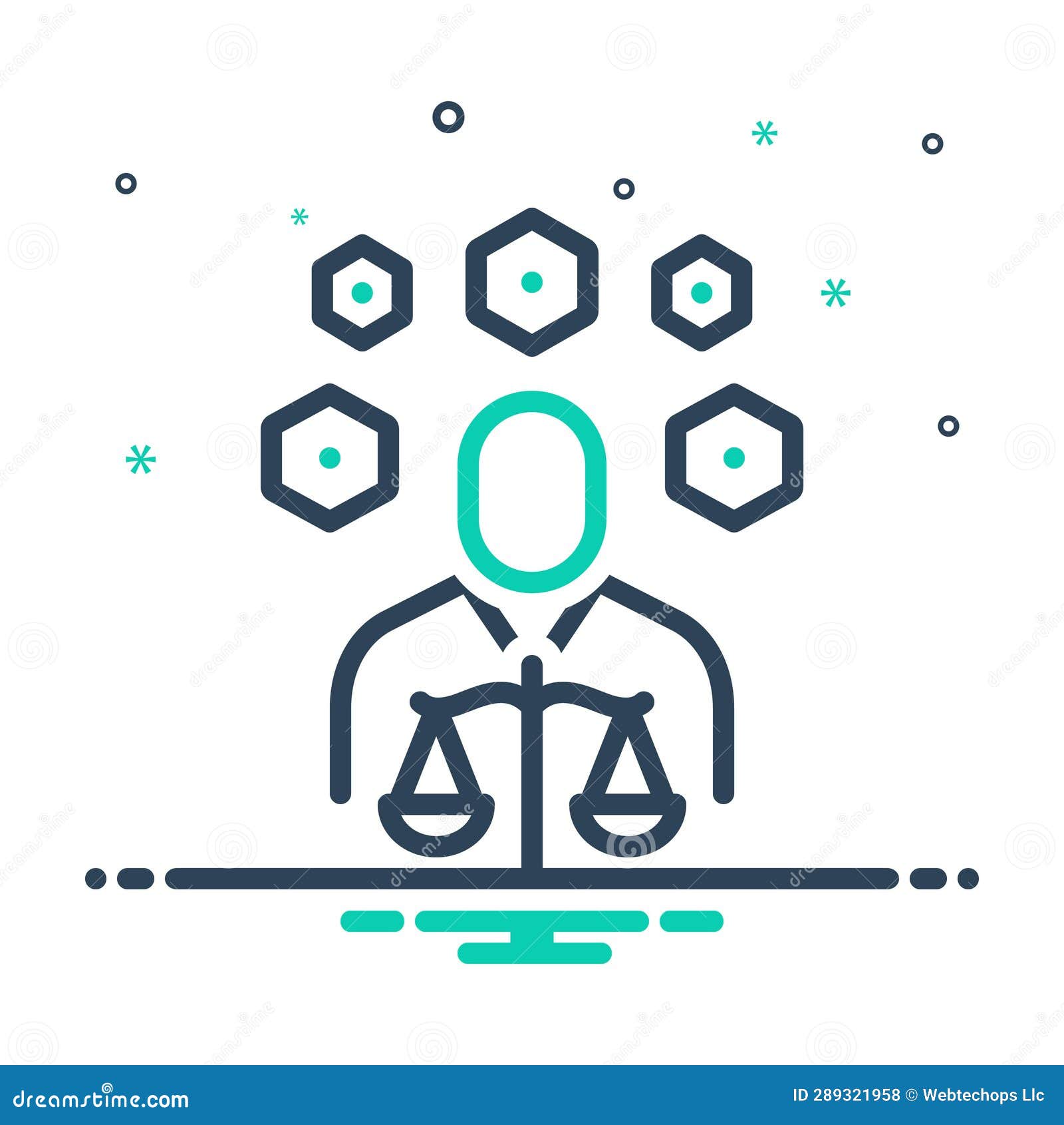 Mix Icon for Principles, Basis and Ethic Stock Illustration ...