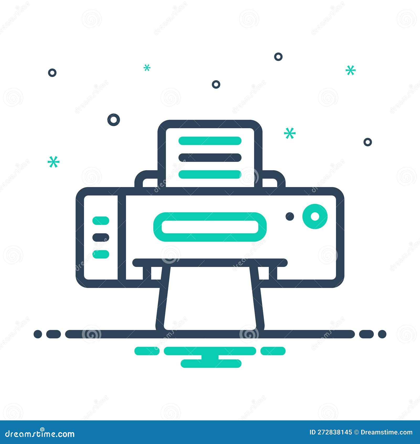 Printer Paper Ream Mockup. Isolated In, 3d Rendering Stock Illustration ...