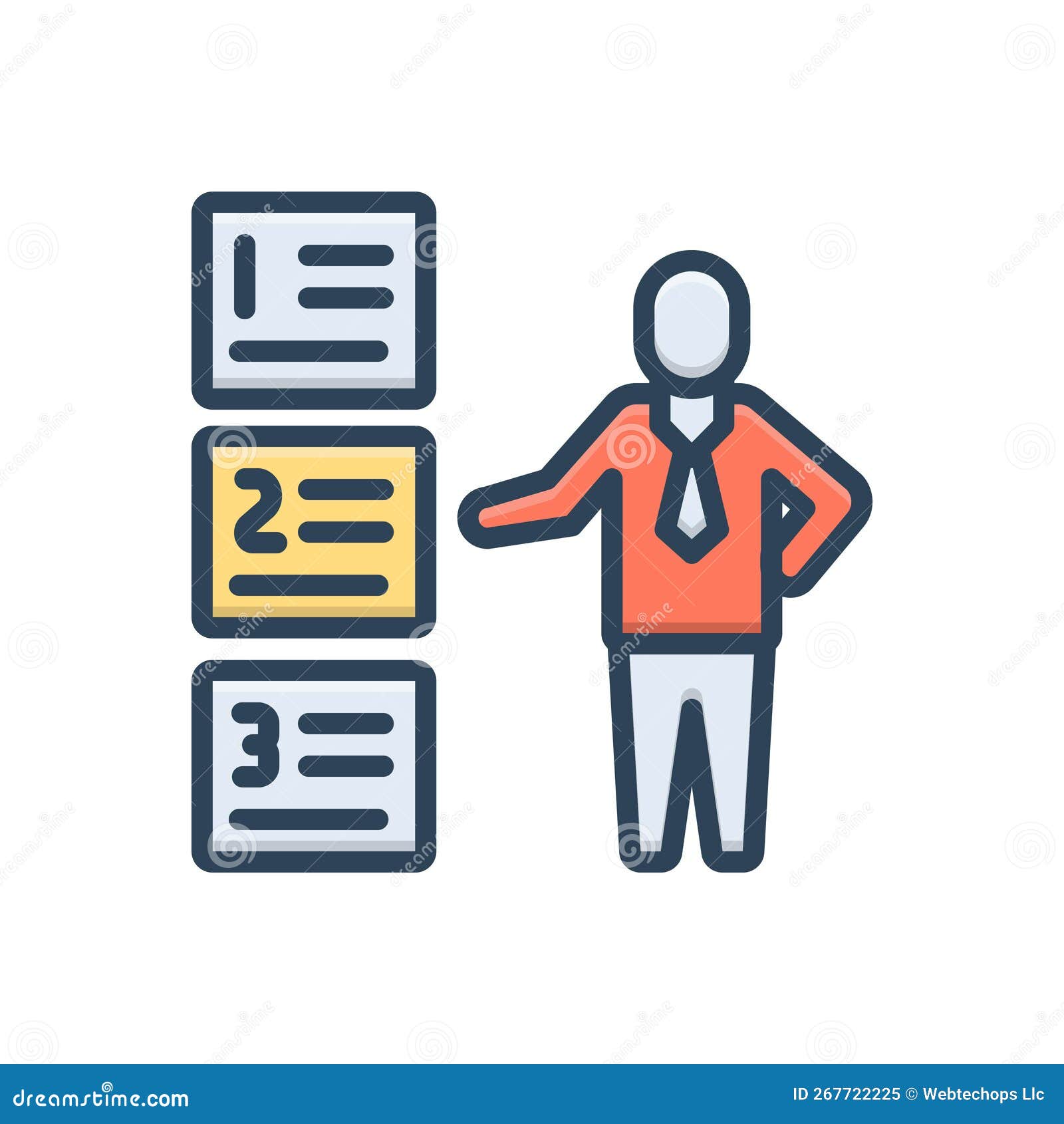 Color Illustration Icon for Priority, Prioritize and Fundamentality ...