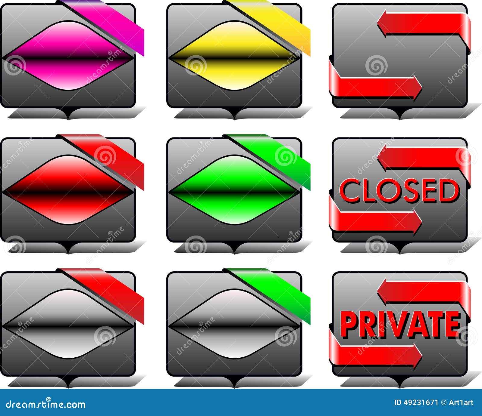 Icon private content stock vector. Illustration of movies - 49231671