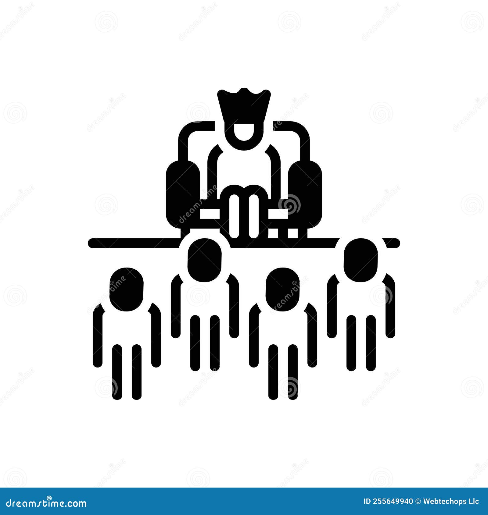 Black Solid Icon for Privilege, Prerogative and Authority Stock Vector ...