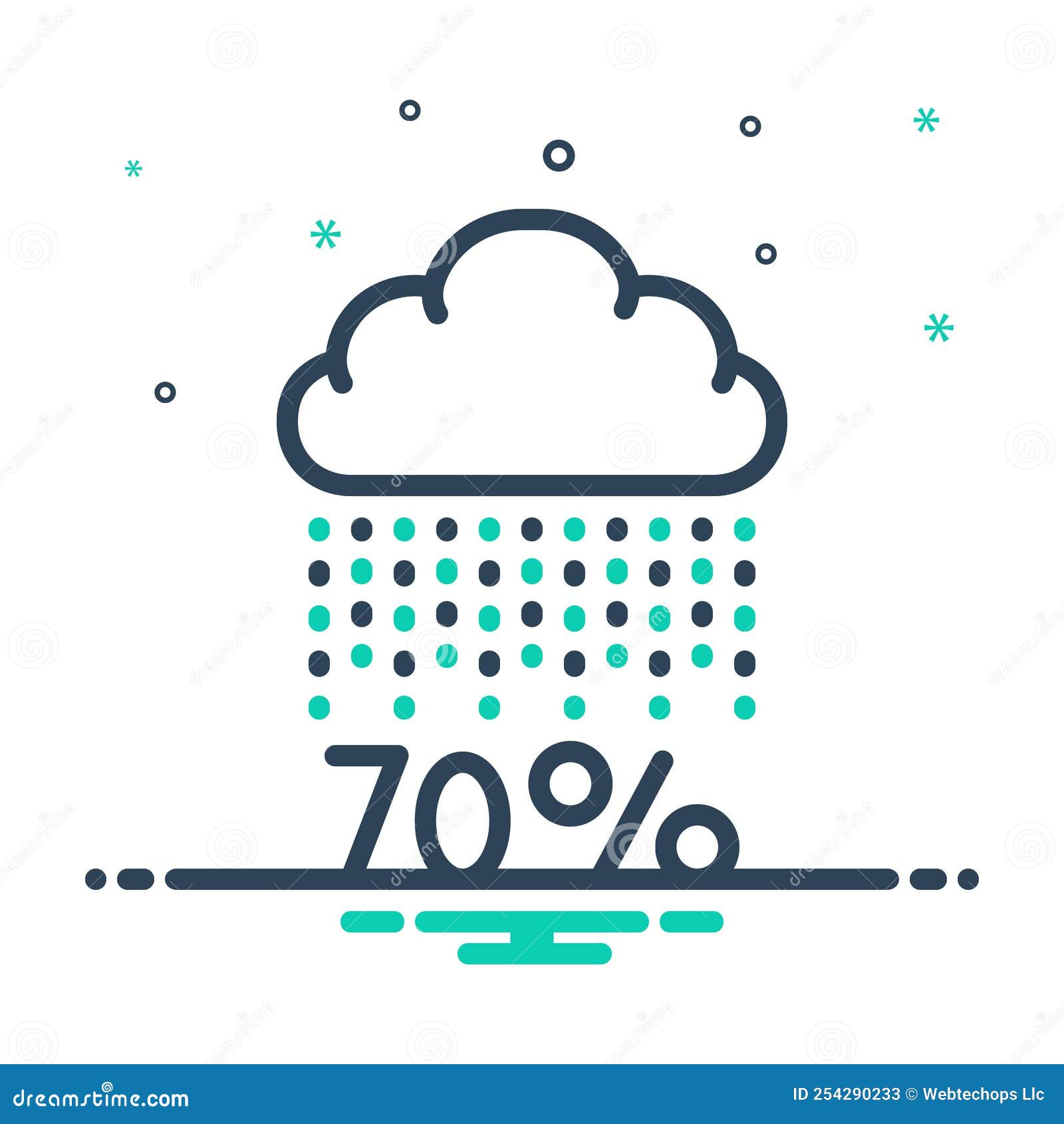 Mix Icon for Probability, Prospect and Chances Stock Vector ...