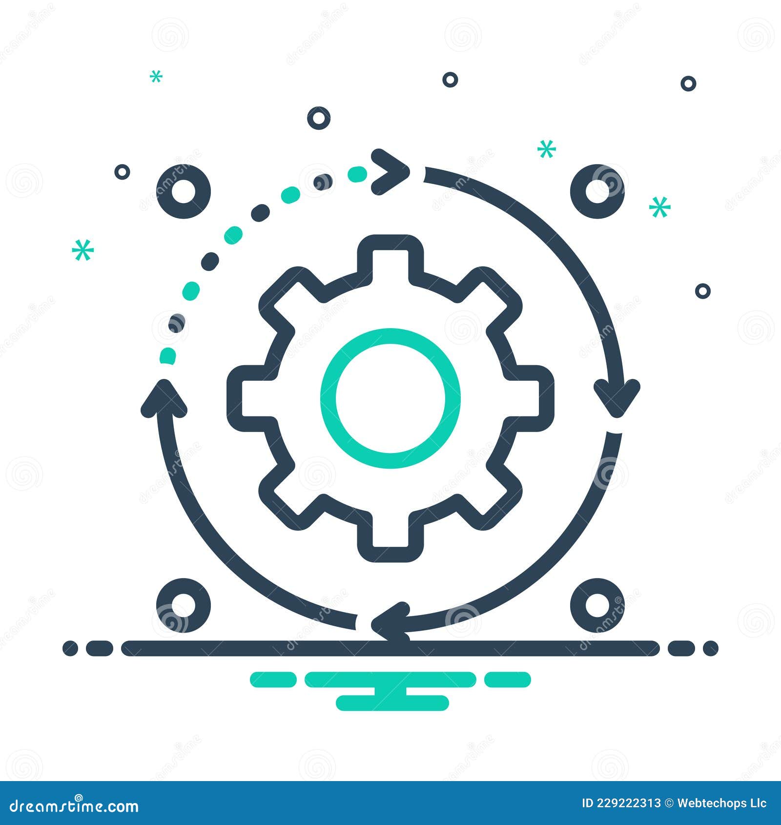 Mix Icon for Process, Procedure and Action Stock Vector - Illustration ...