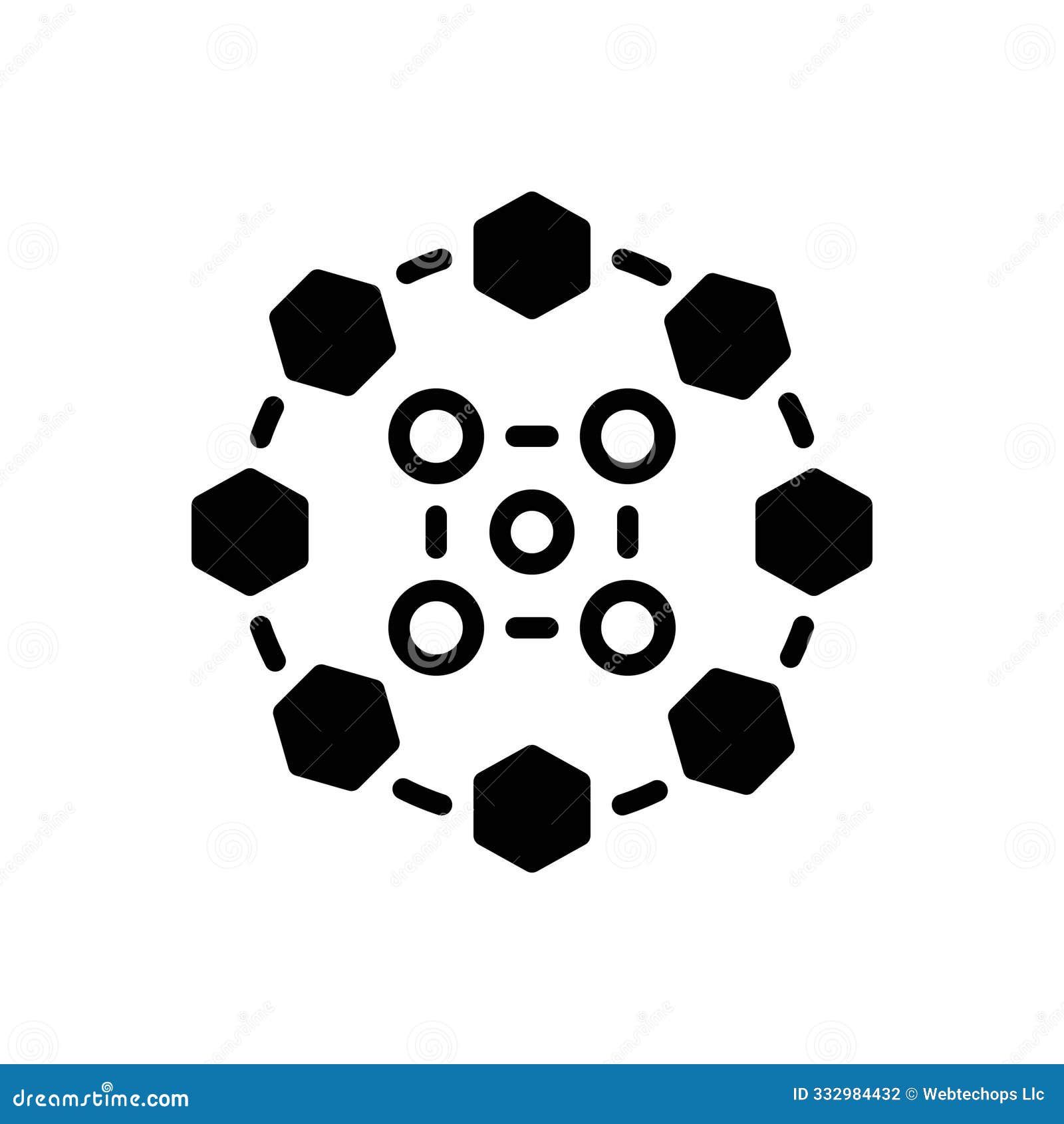 Black Solid Icon for Process, Procedure and Revolution Stock ...