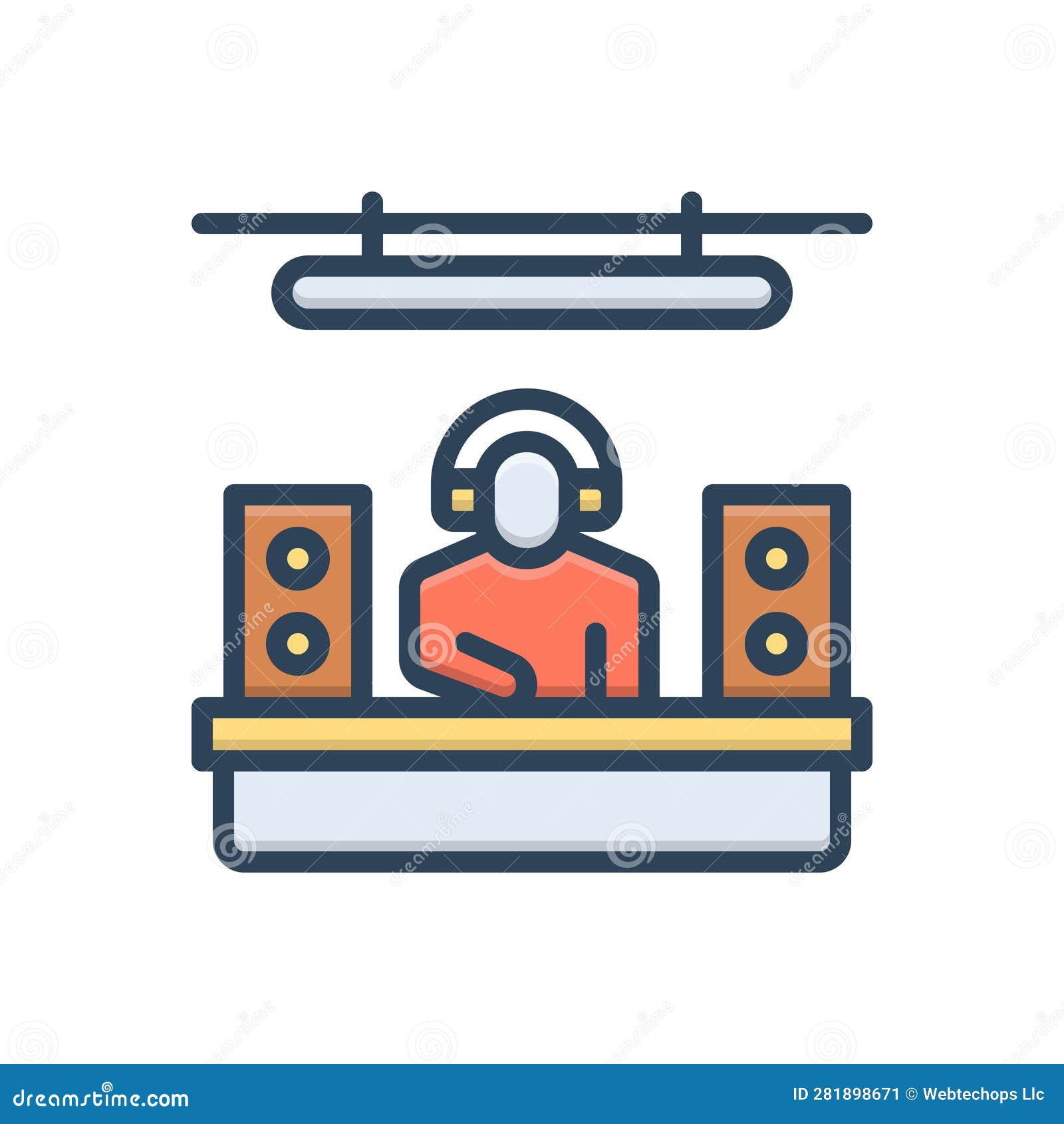 Color Illustration Icon for Producers, Composer and Music Stock Vector ...