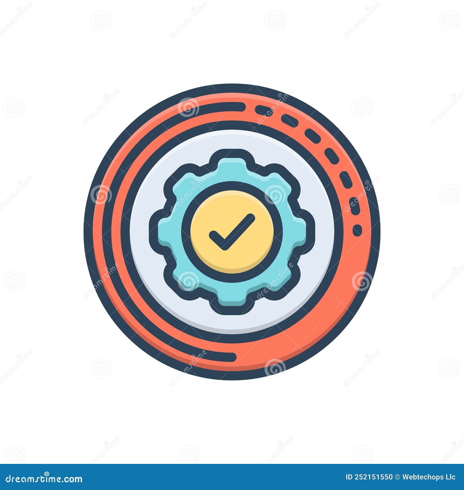 Color Illustration Icon for Progress, Connect and Loading Stock Vector ...