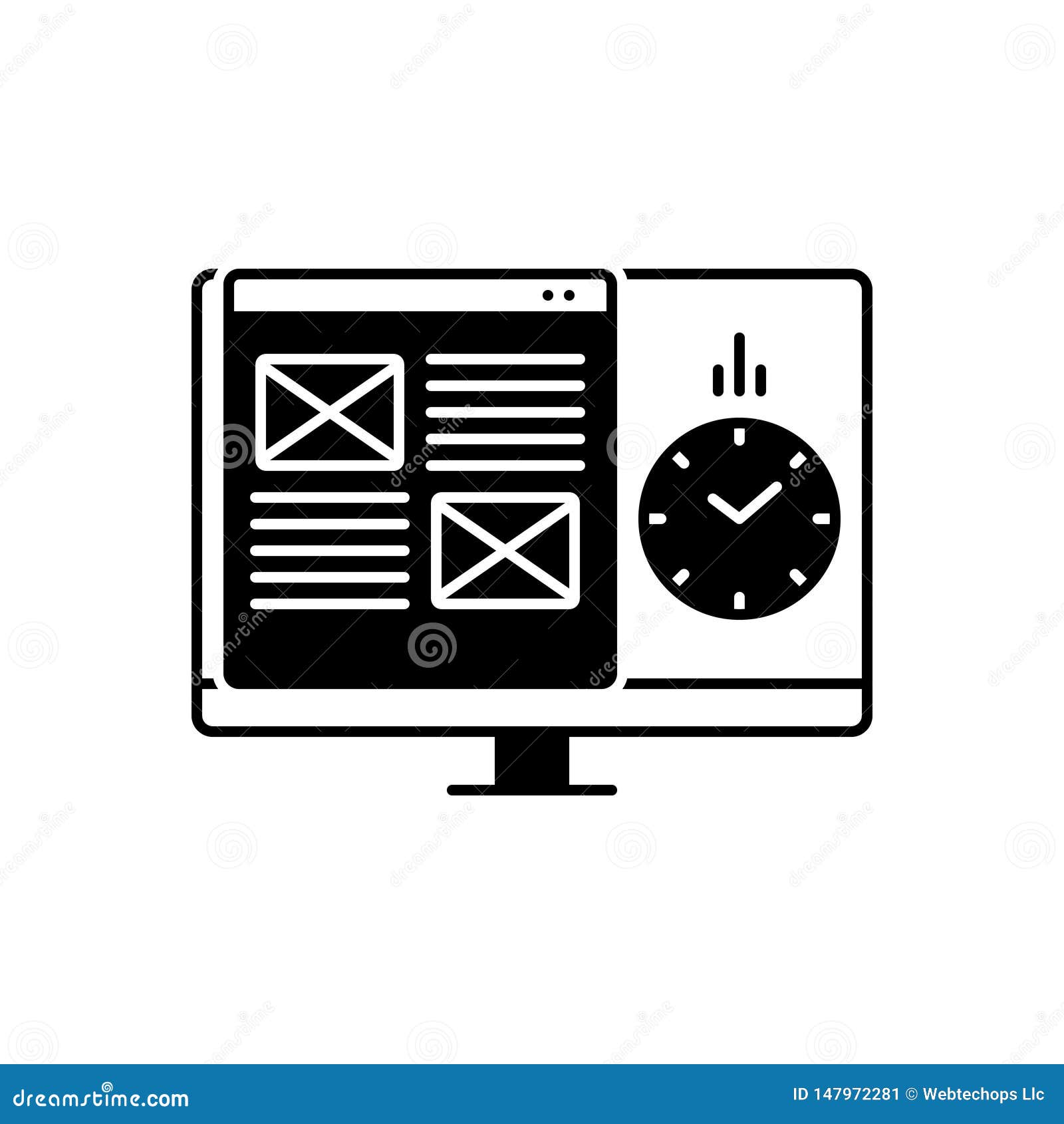 Black Solid Icon for Project, Management and Planning Stock Vector ...