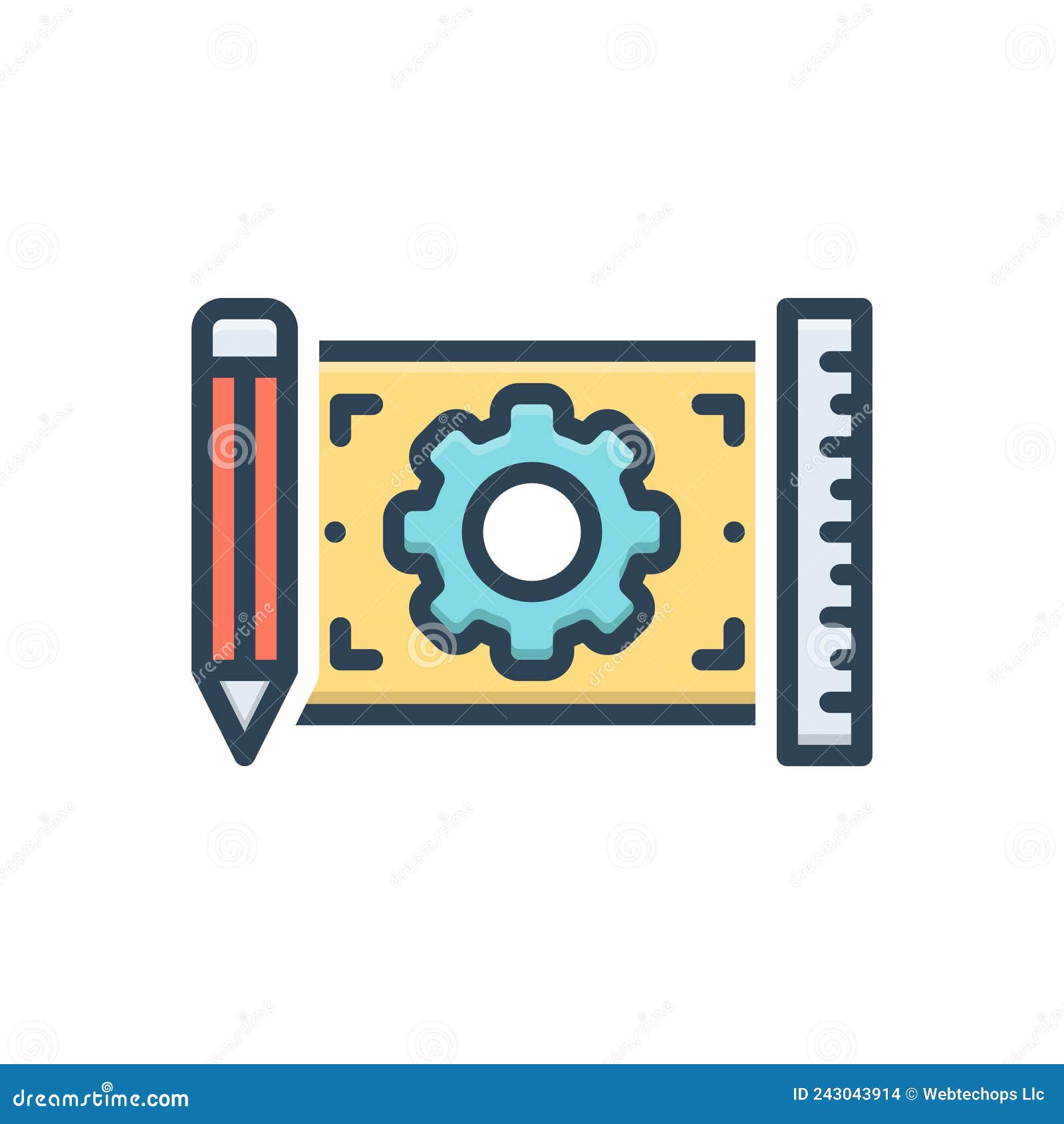 Project Briefing Line Icon, Outline Symbol, Vector Illustration ...