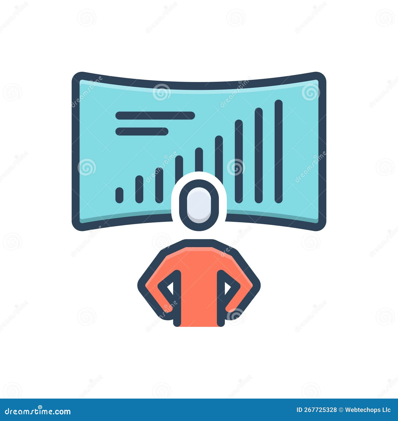 Color Illustration Icon for Projected, Plan and Material Stock Vector ...