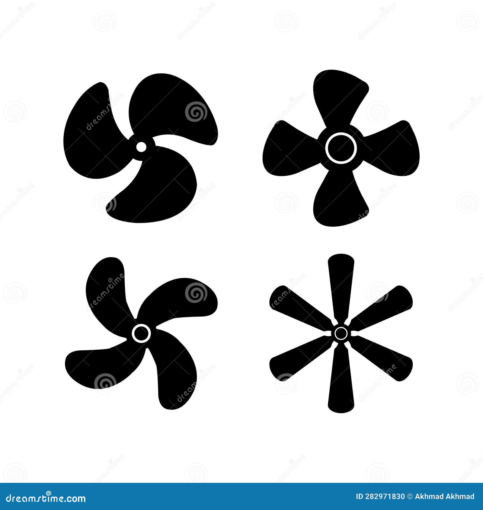 Icon propeller stock vector. Illustration of silhouette - 282971830