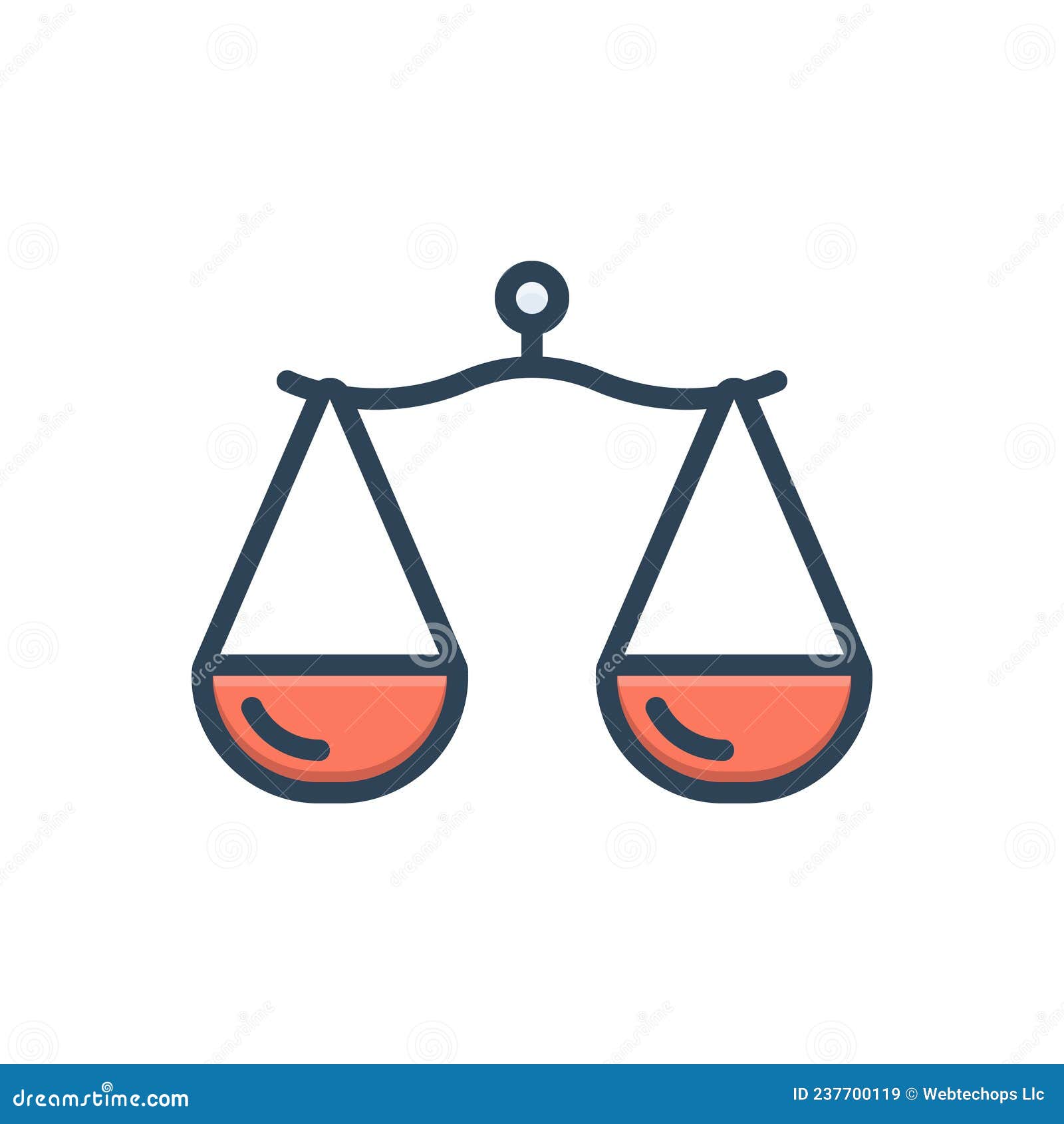 Color Illustration Icon for Proportion, Balance and Weight Justice ...