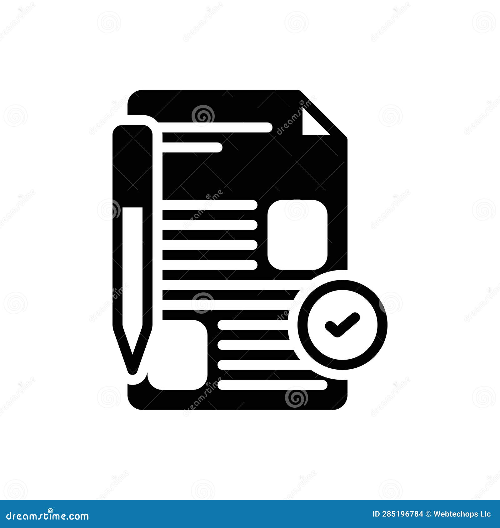 Black Solid Icon for Proposed, Prospective and Paper Stock Vector ...
