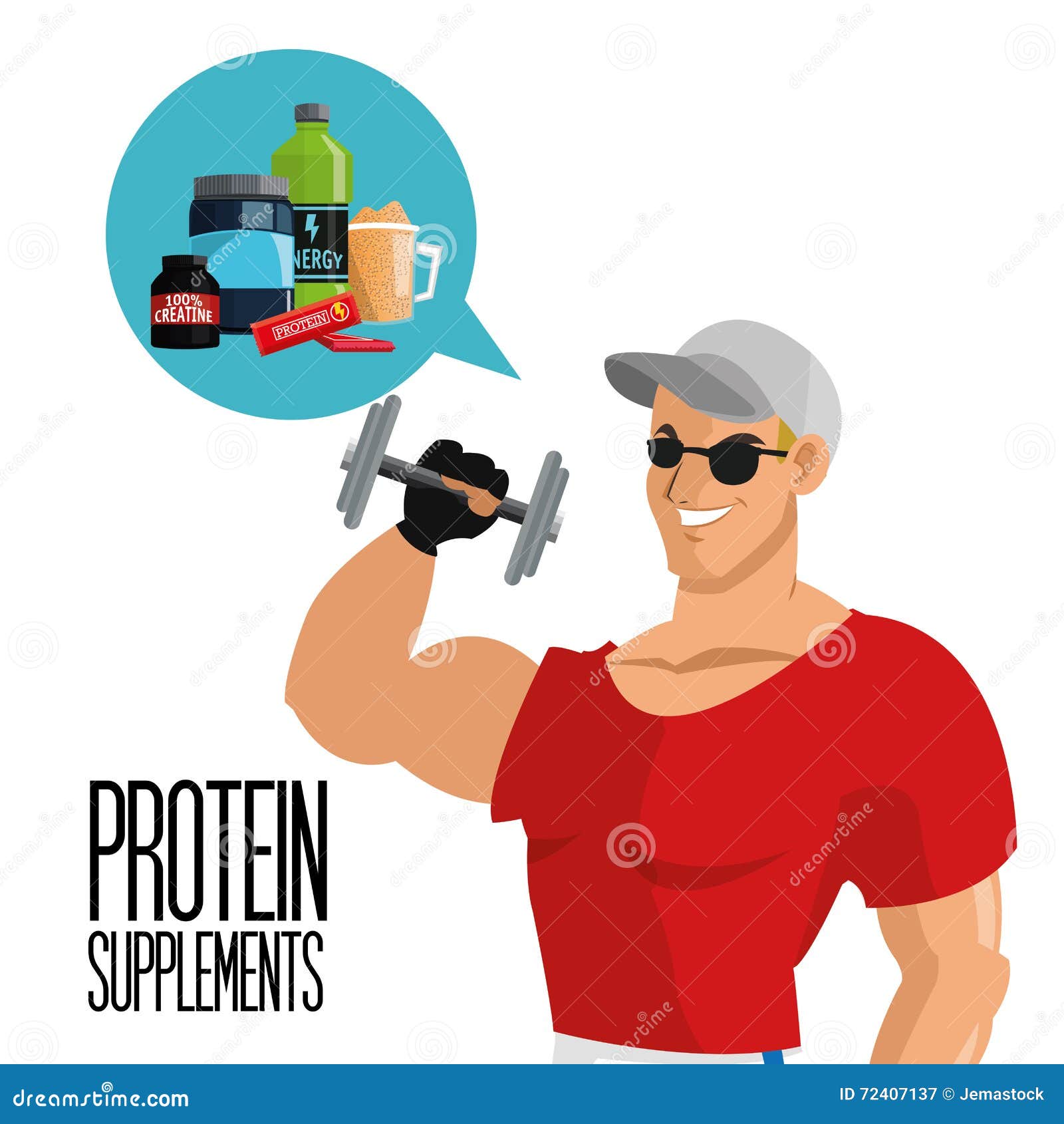 Icon of Protein Supplement Design, Vector Illustration Stock Vector ...