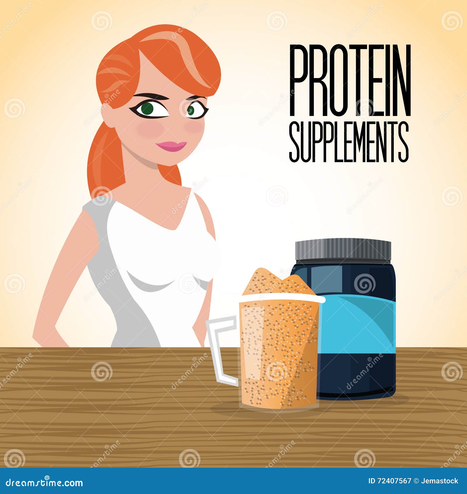 Icon of Protein Supplement Design, Vector Illustration Stock Vector ...