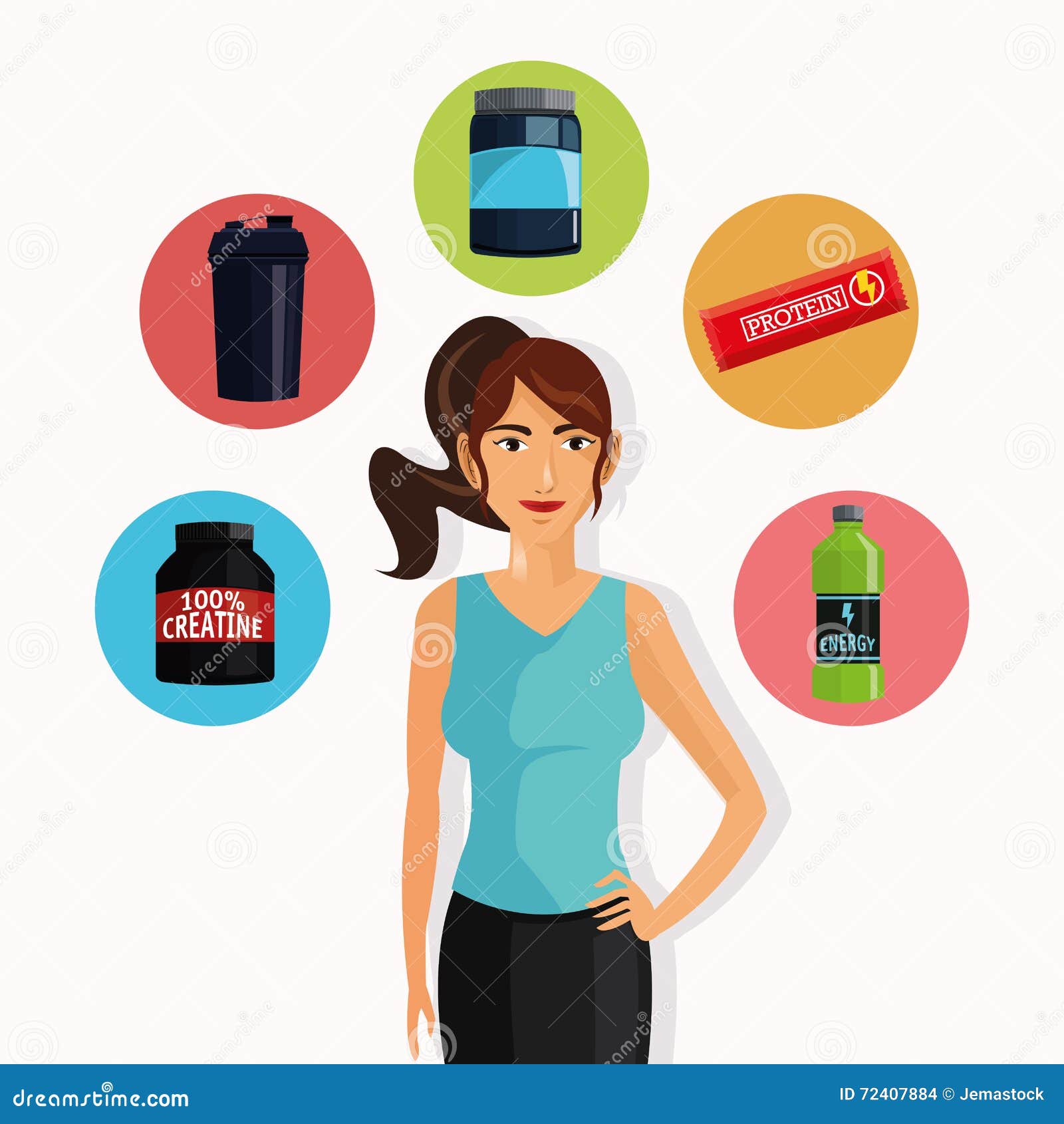 Icon of Protein Supplement Design, Vector Illustration Stock Vector ...