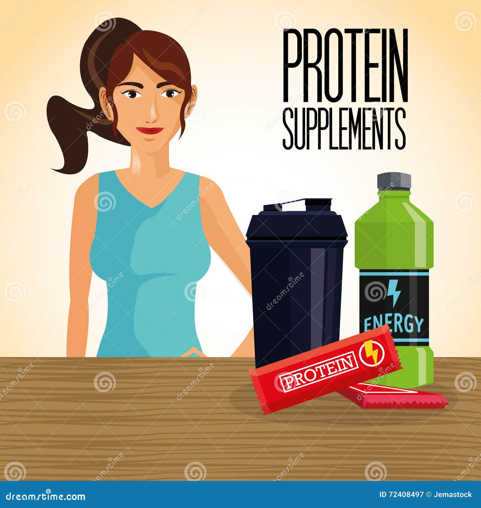 Icon of Protein Supplement Design, Vector Illustration Stock Vector ...