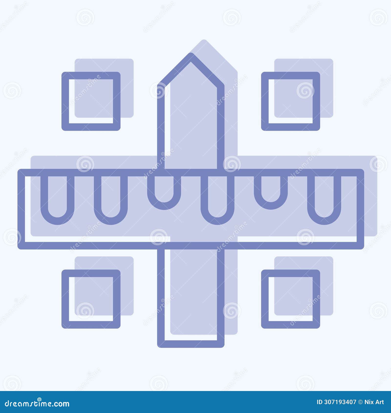 Icon Prototype. Related To Creative Concept Symbol. Two Tone Style ...