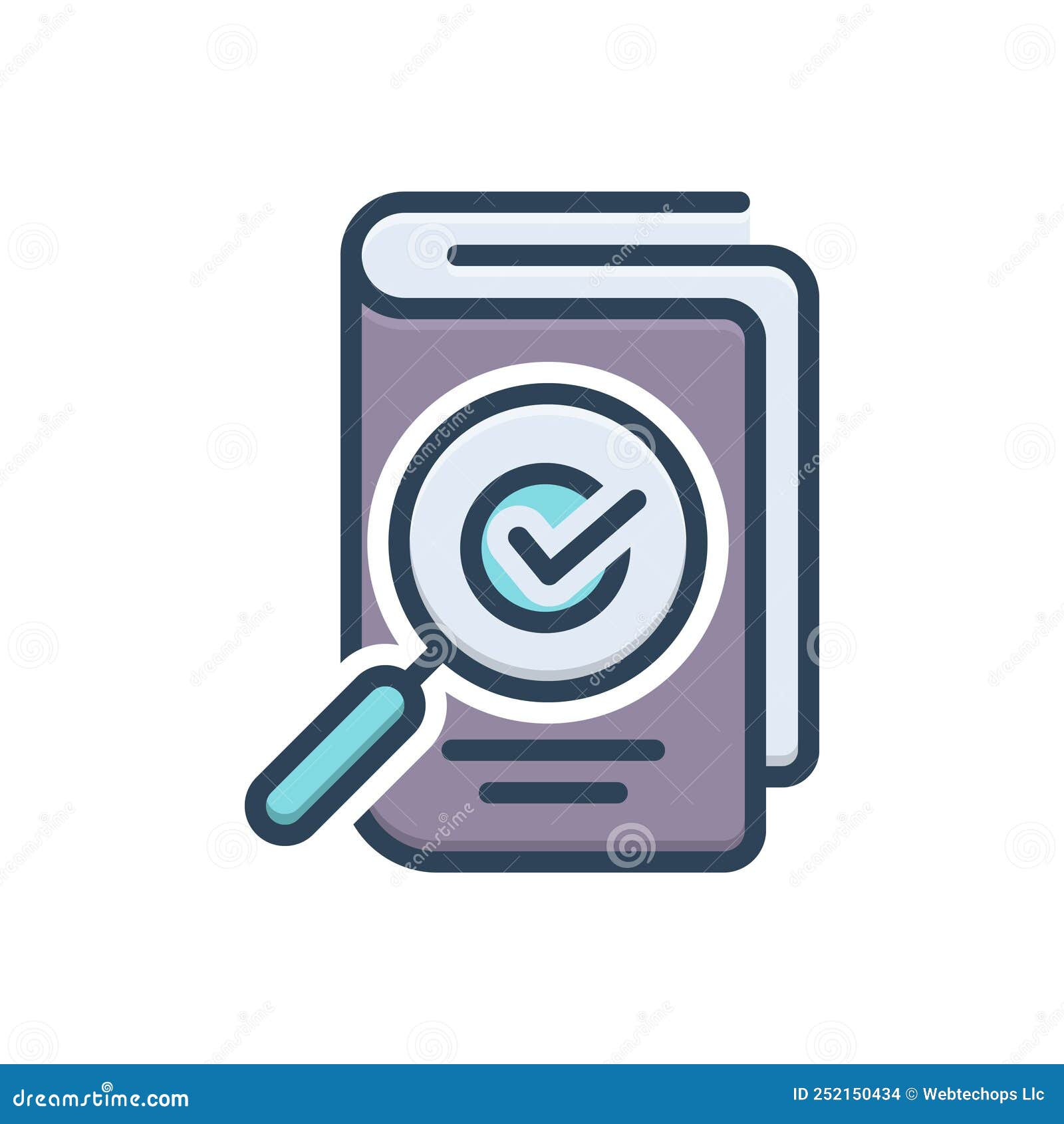 Color Illustration Icon for Prove, Confirm and Complete Stock Vector ...