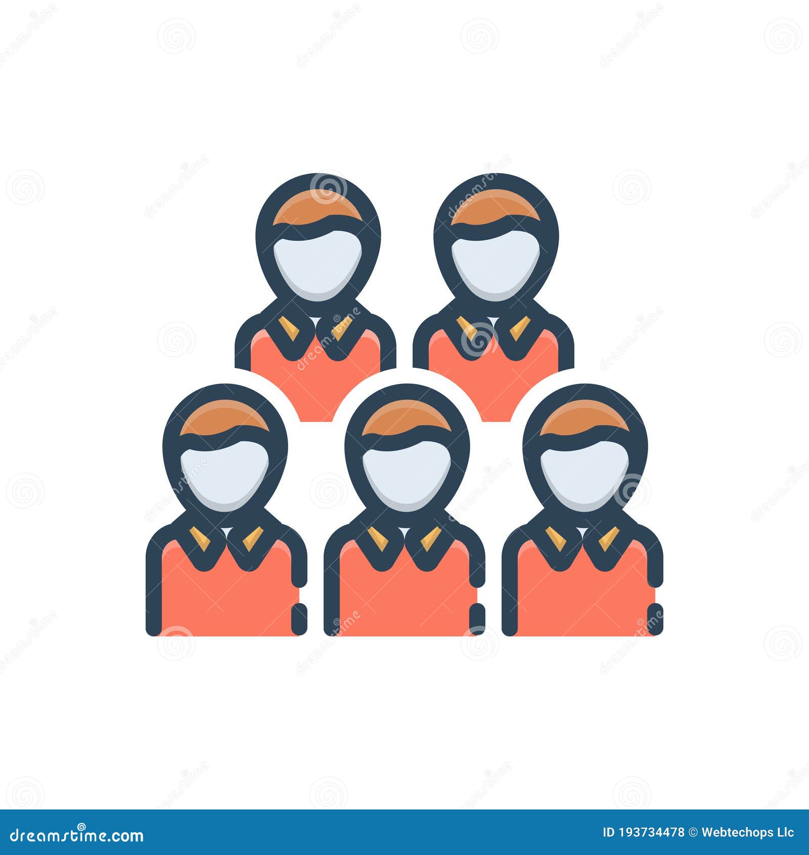 Color Illustration Icon for Public, People and Group Stock Vector ...