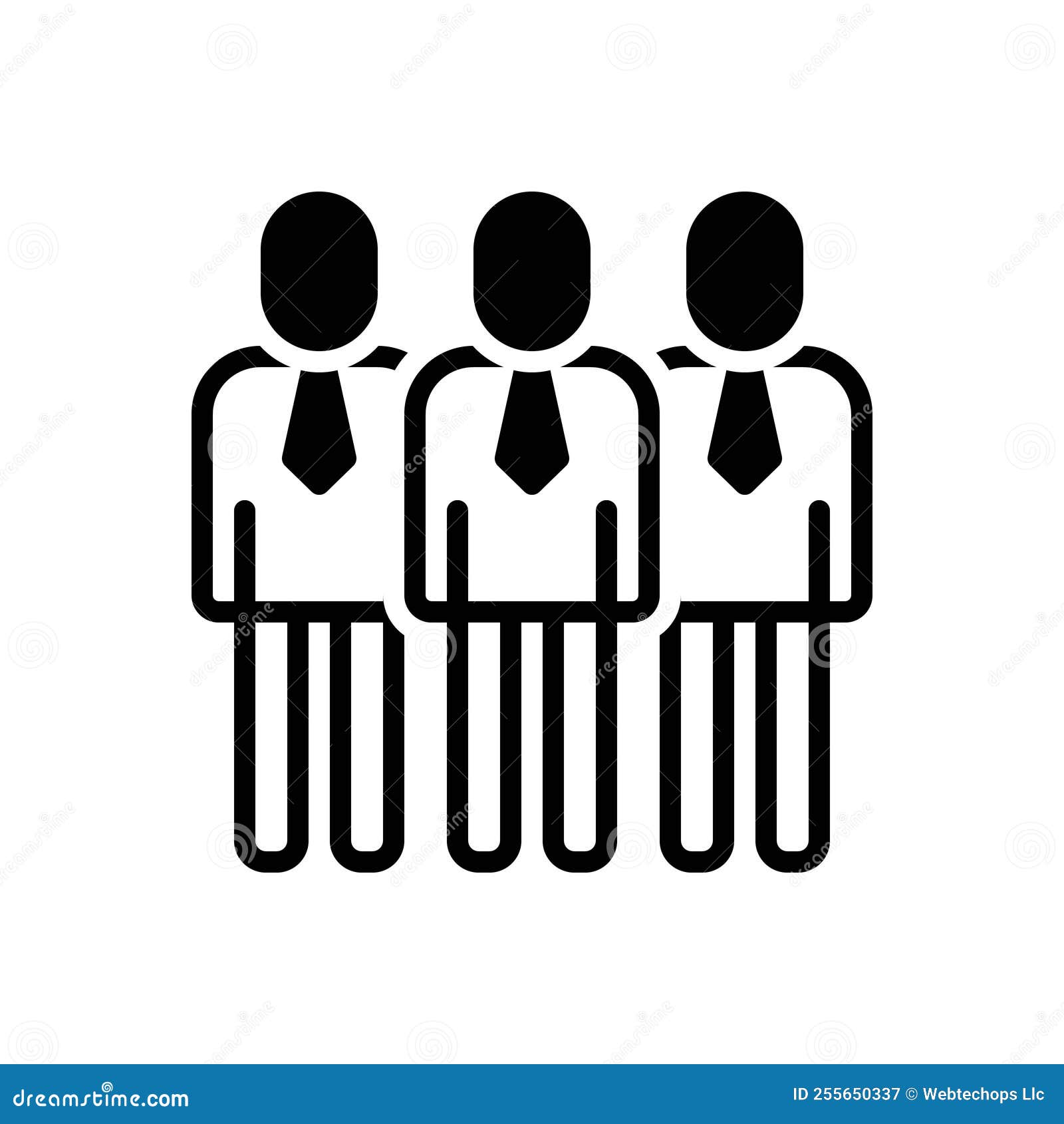 Black Solid Icon for Public, Populace and Masses Stock Vector ...