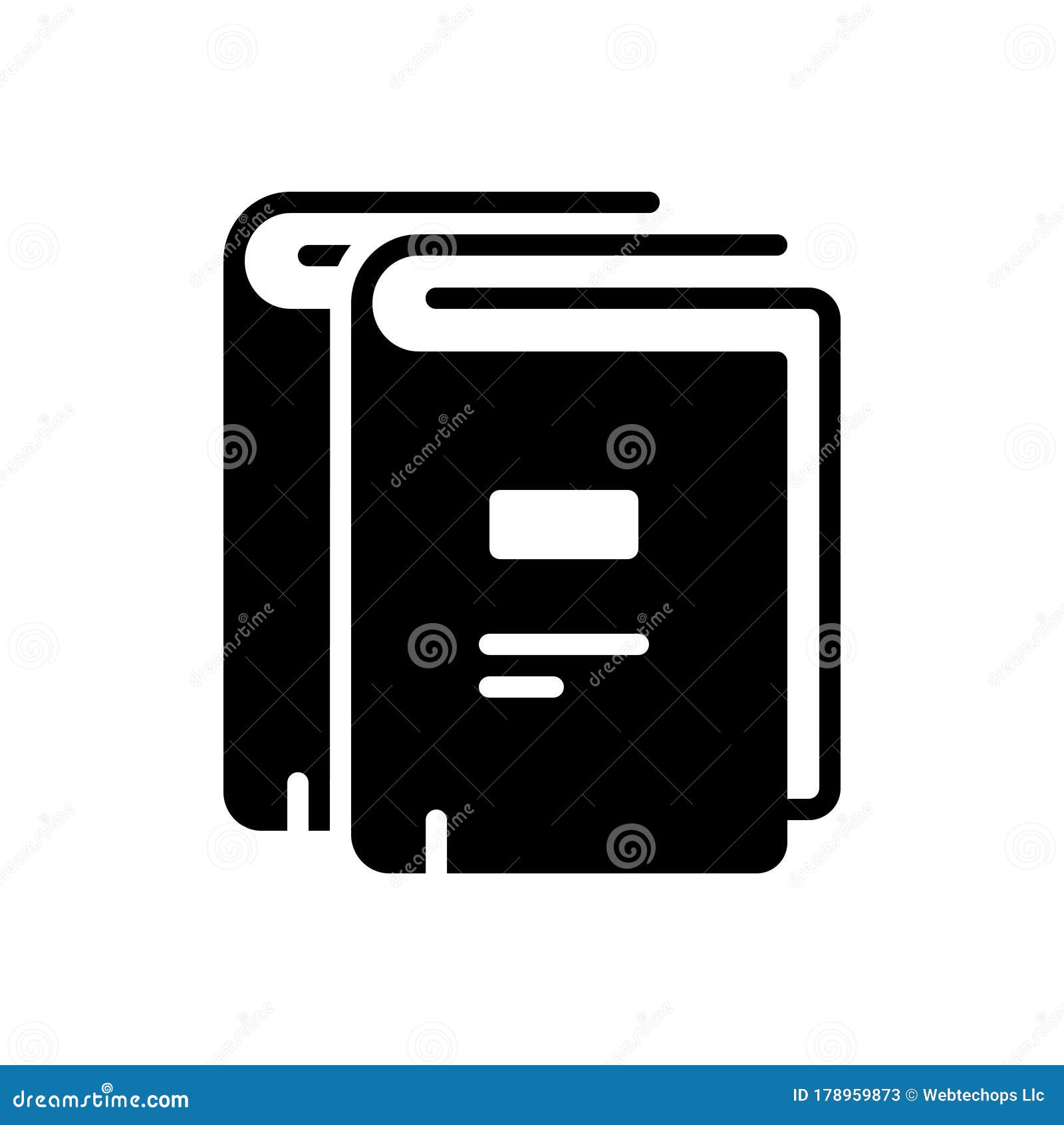 Black Solid Icon for Publish, Unfold and Demonstration Stock Vector ...