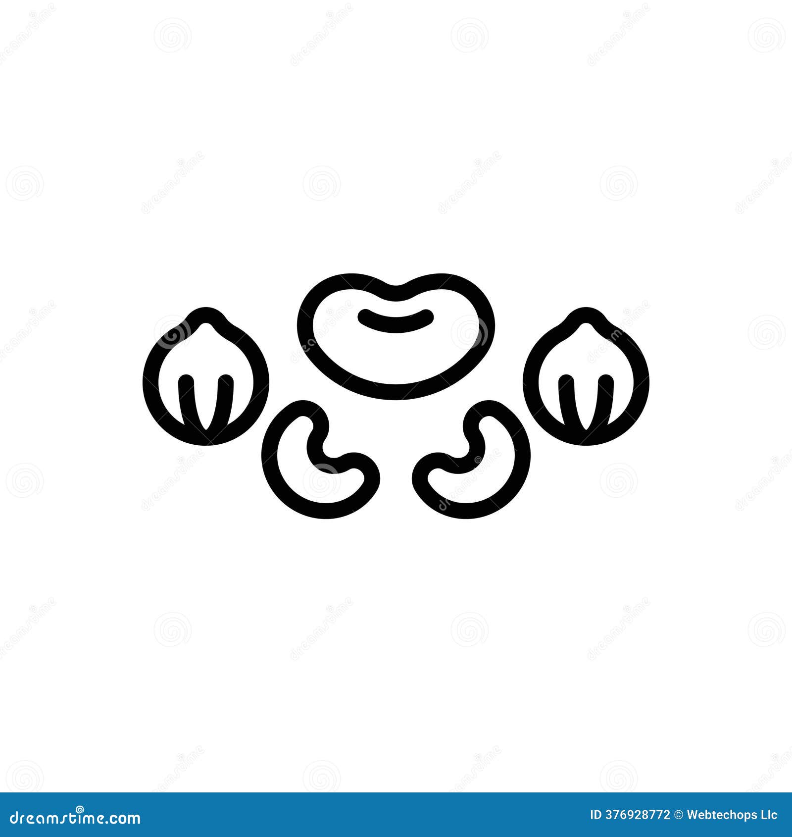 Legumes And Pulses Line Icon Vector Illustration | CartoonDealer.com ...