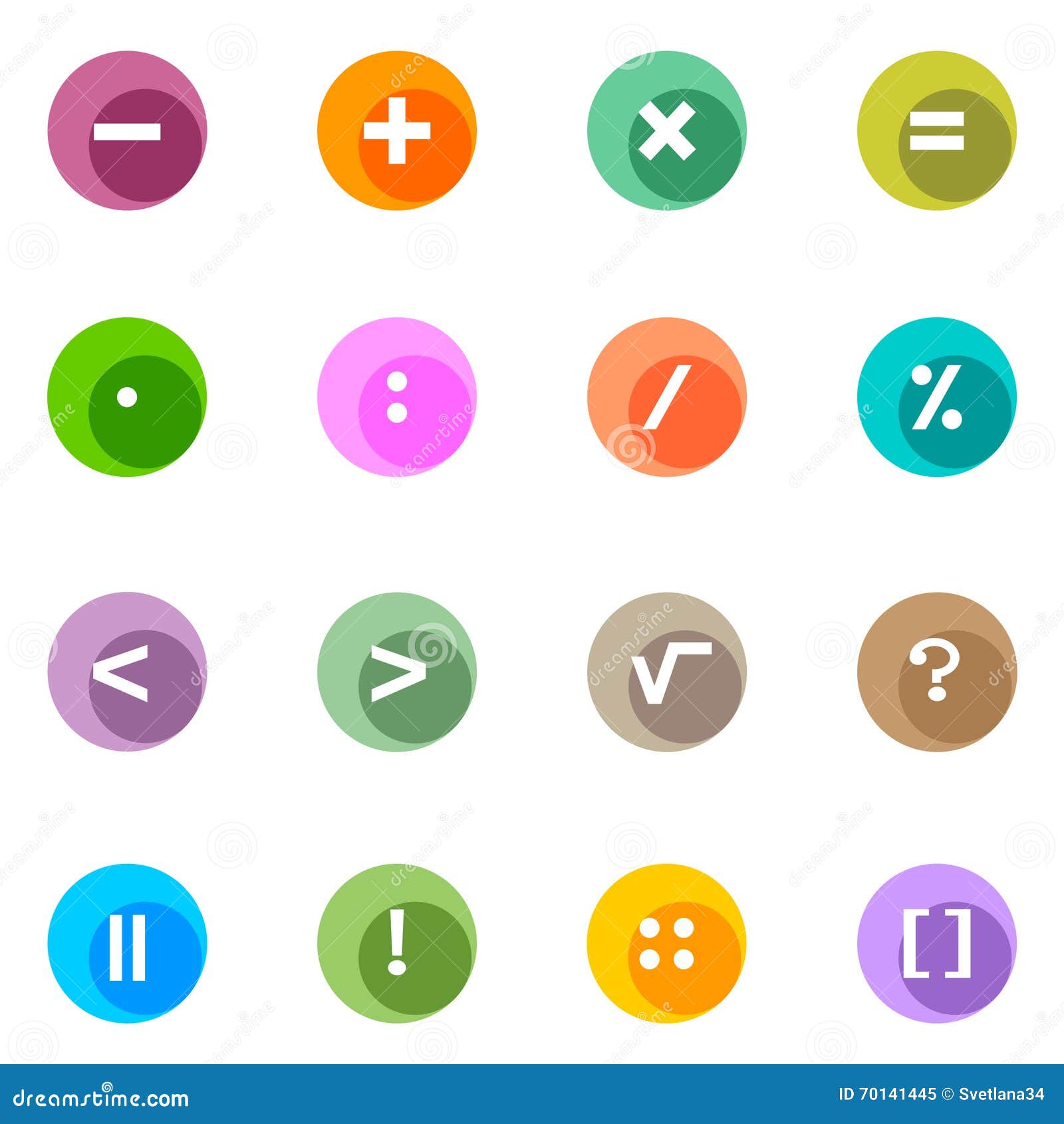 Icon punctuation. stock vector. Illustration of icons - 70141445