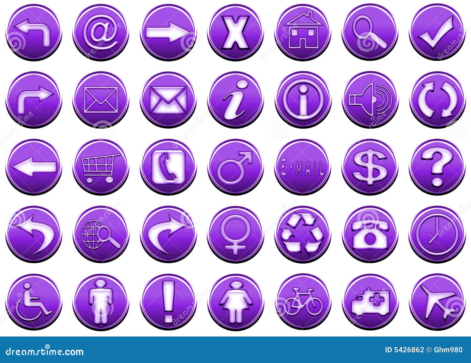 Icon purple set 1 stock illustration. Illustration of assistance - 5426862