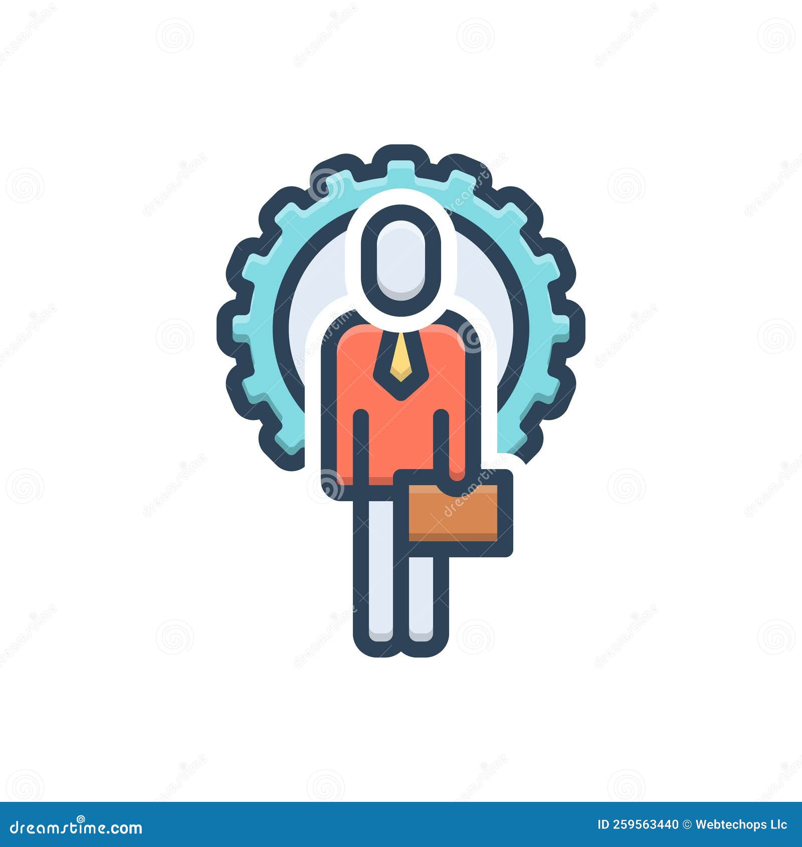 Color Illustration Icon for Pursuit, Business and Employee Stock ...