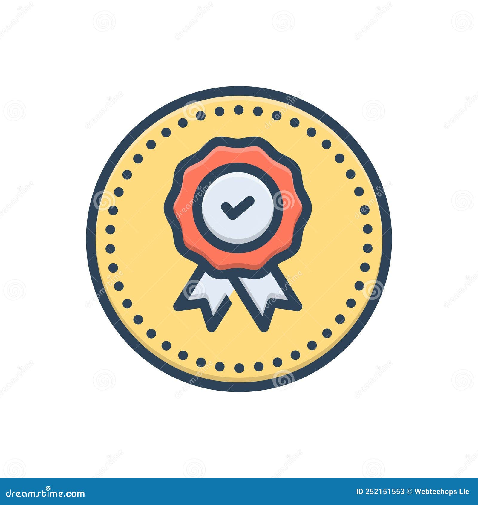 Color Illustration Icon for Qualities, Merits and Attribute Stock ...