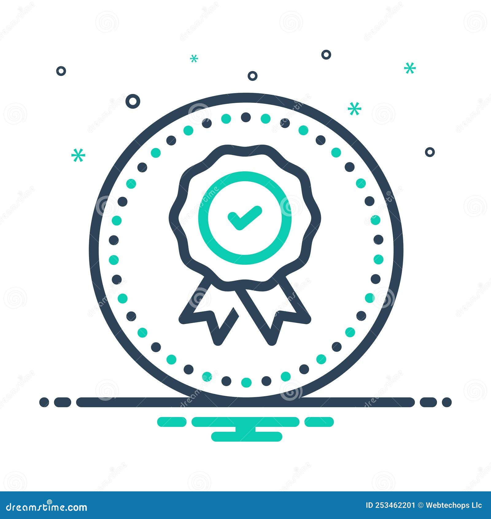 Mix Icon for Qualities, Merits and Attribute Stock Illustration ...