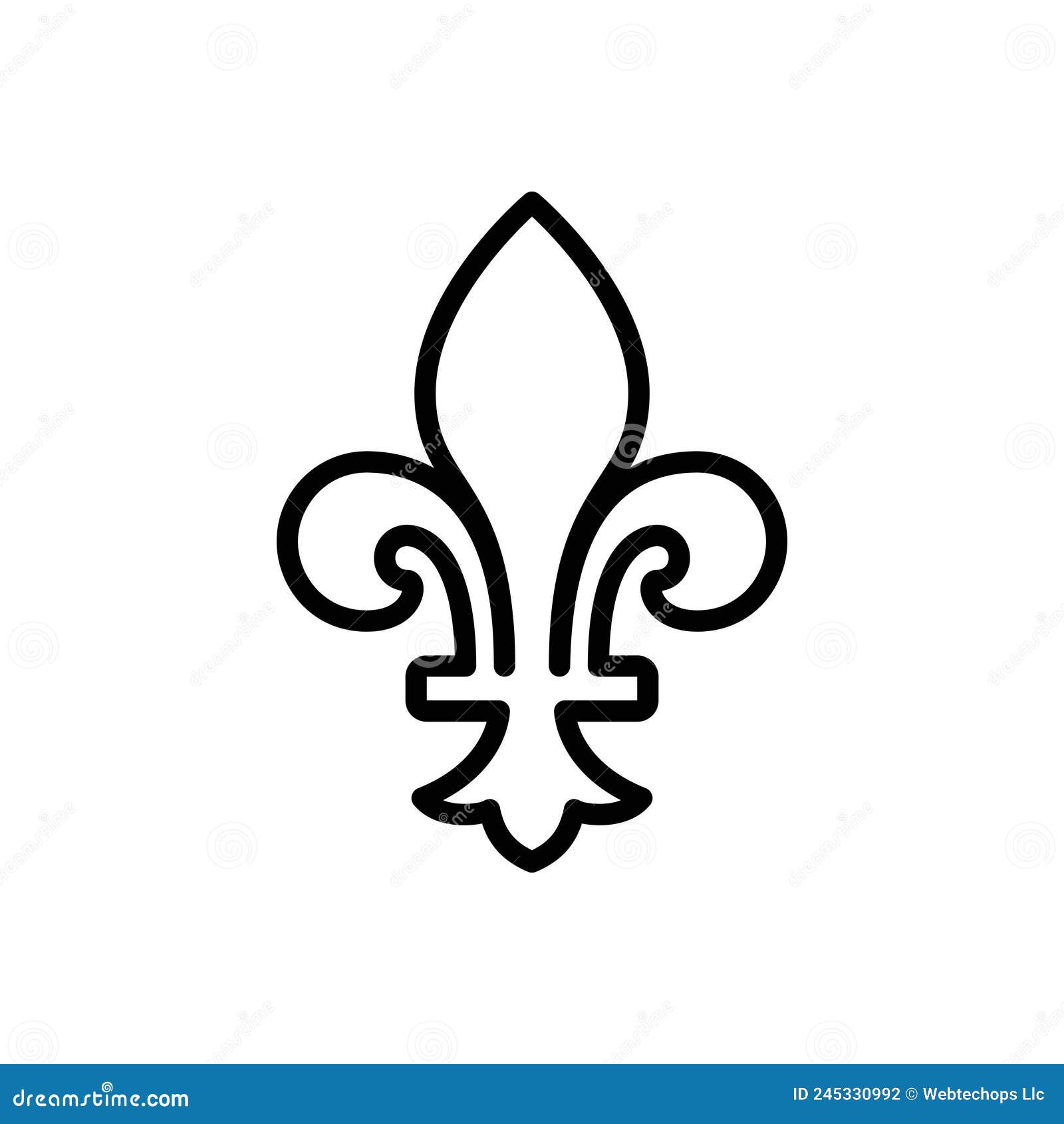 Quebec Map With Fleur De Lys Emblem Vector Illustration | CartoonDealer ...