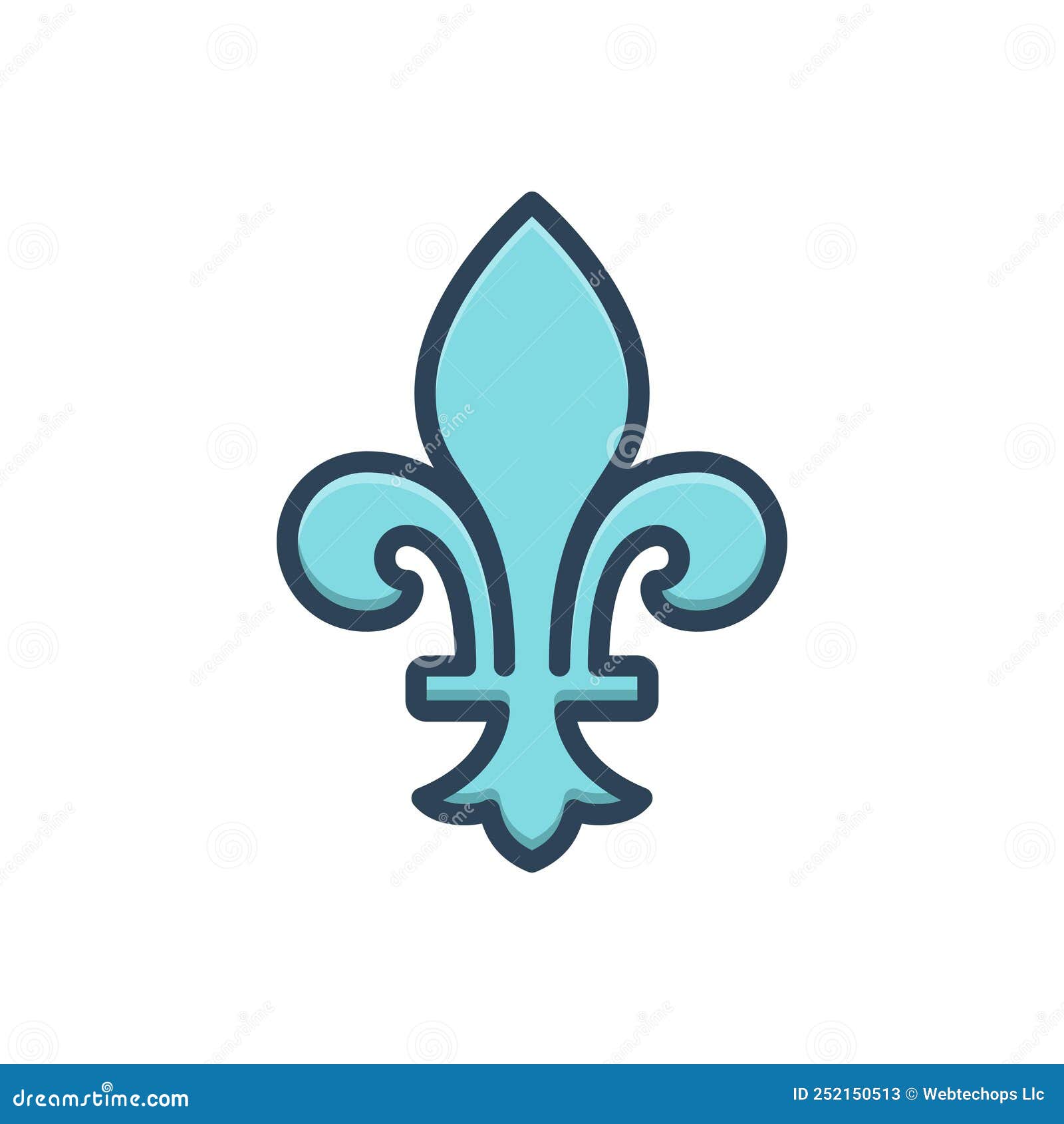 Quebec Map With Fleur De Lys Emblem Vector Illustration | CartoonDealer ...