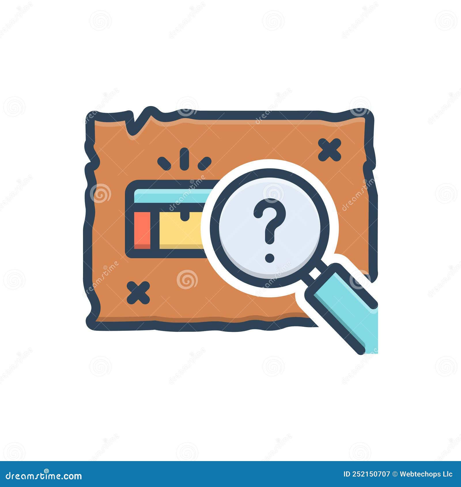 Color Illustration Icon for Quest, Find and Riddle Stock Vector ...