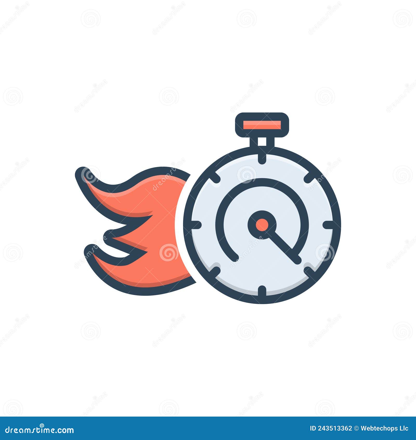 Color Illustration Icon for Quickly, before and Long Stock Illustration ...