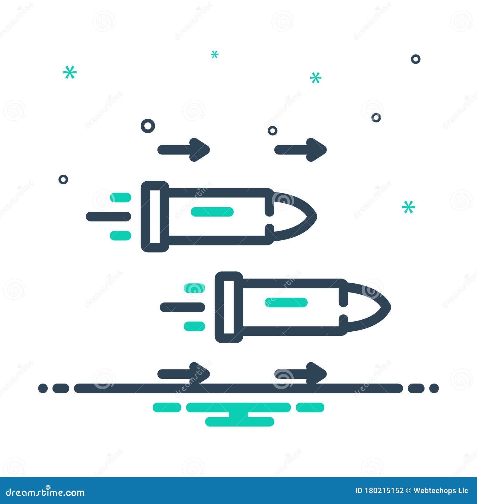 Mix Icon for Quickly, Soon and Speedily Stock Vector - Illustration of ...