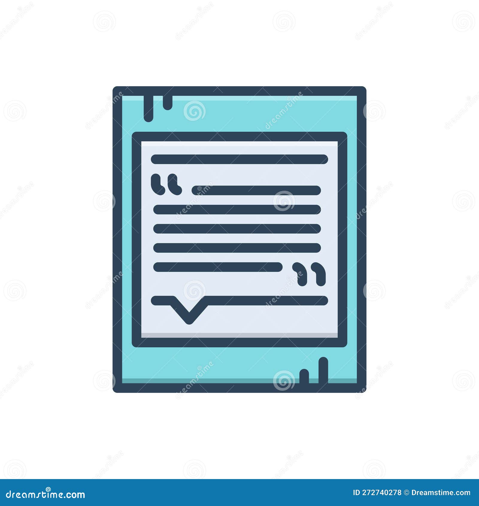 Color Illustration Icon for Quote, Quotation and Speech Stock Vector ...