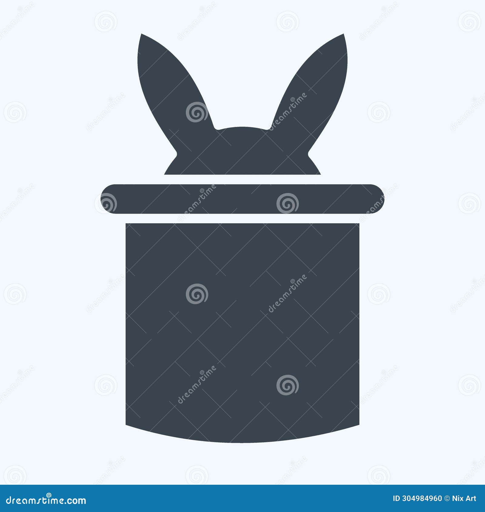 Icon Rabbit. Related To Magic Symbol. Glyph Style. Simple Design ...