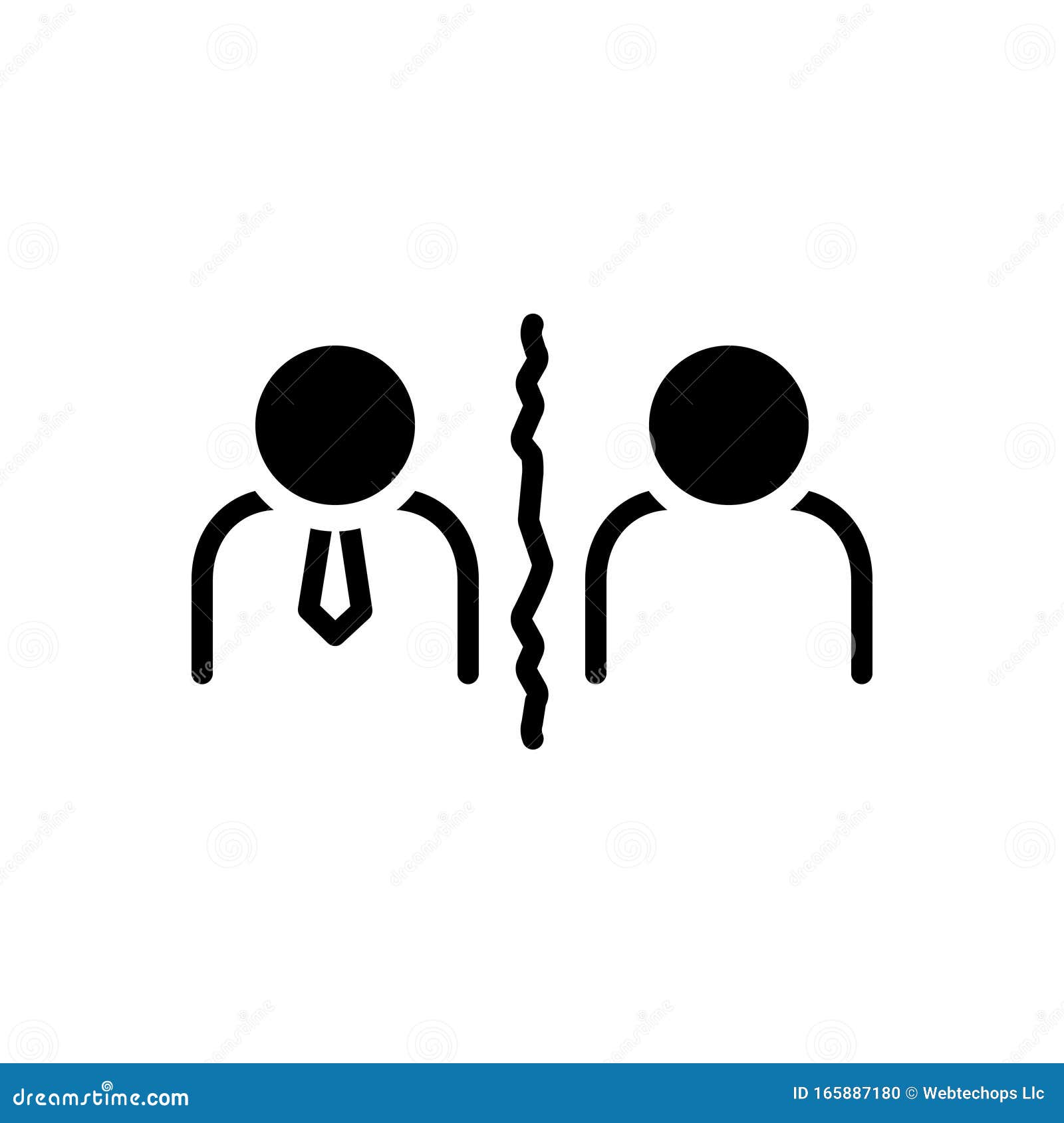 Black Solid Icon for Racial, Racism and Human Stock Vector ...