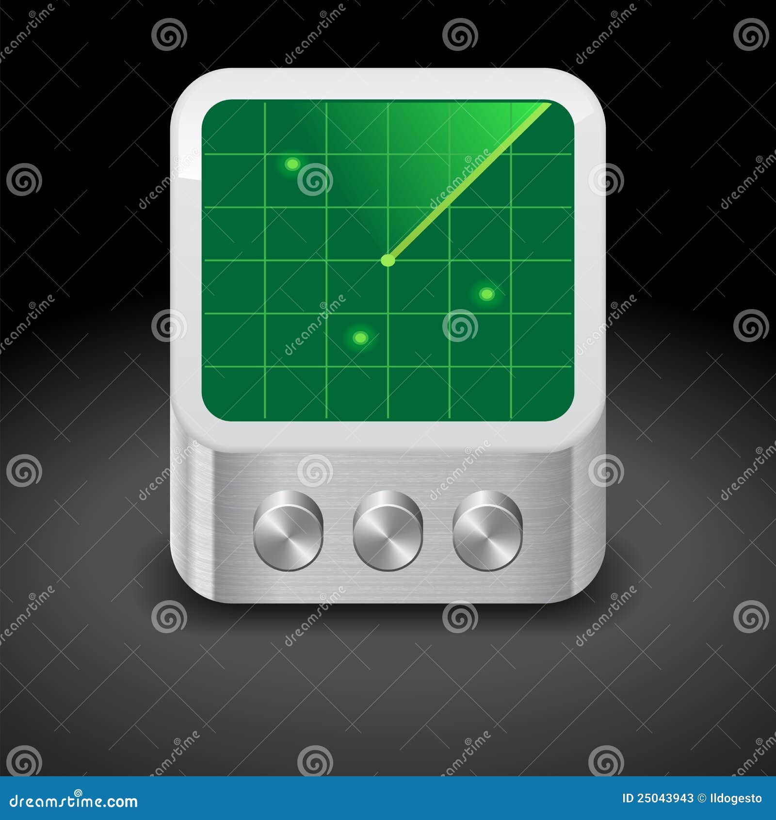Icon For Radar Cartoon Vector | CartoonDealer.com #25043943