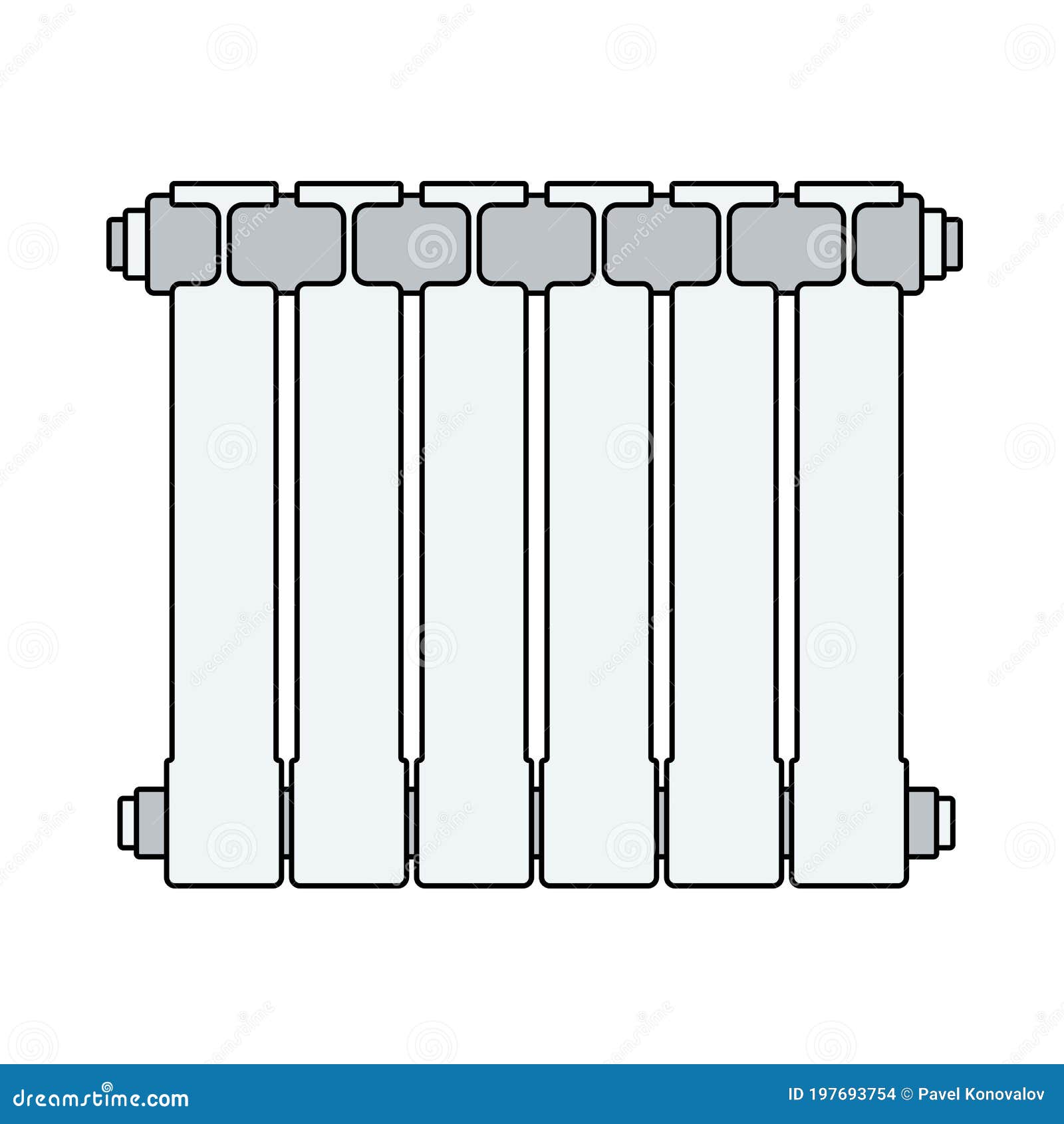 Icon of Radiator stock vector. Illustration of modern - 197693754