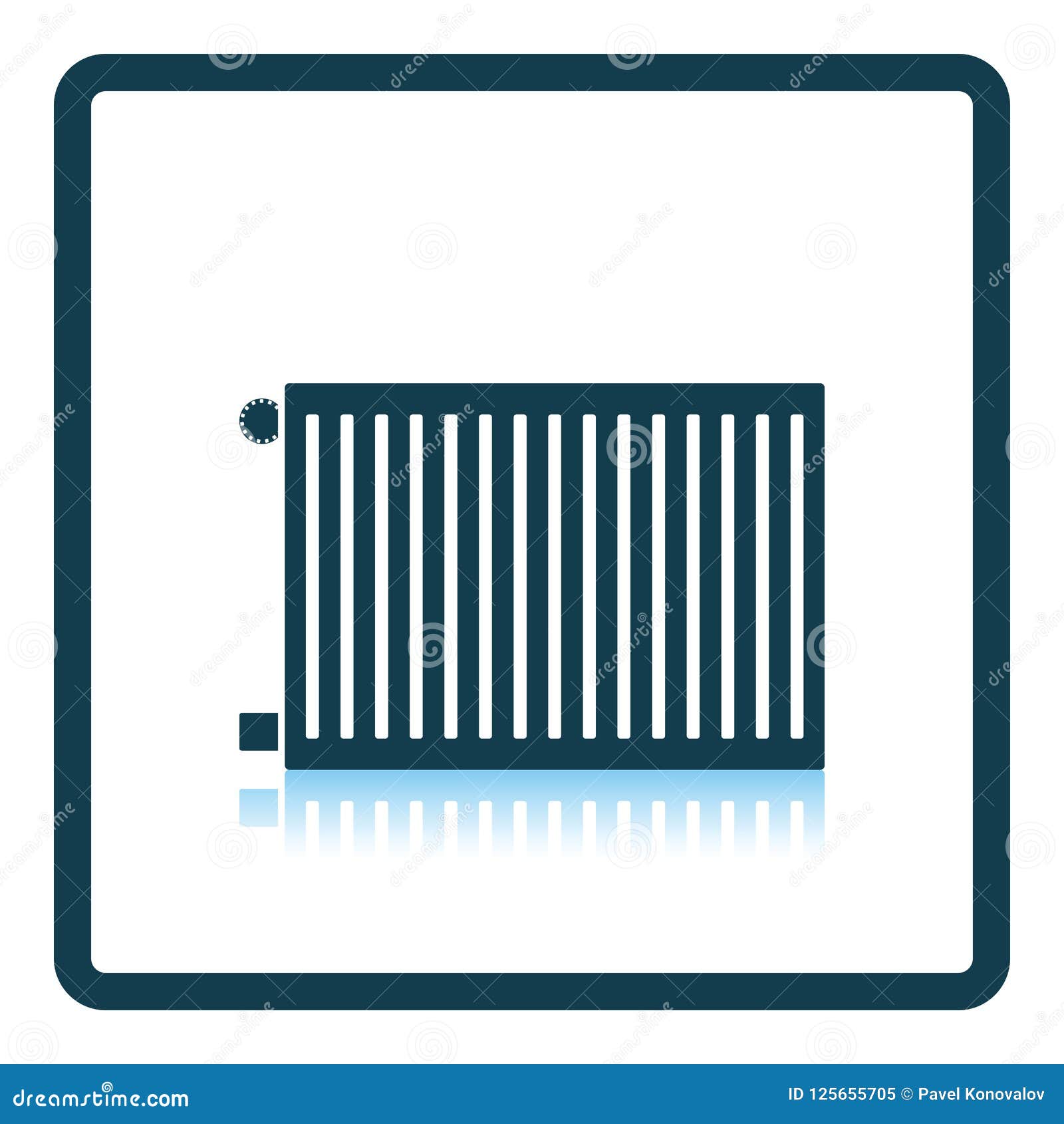 Icon of Radiator stock vector. Illustration of internet - 125655705
