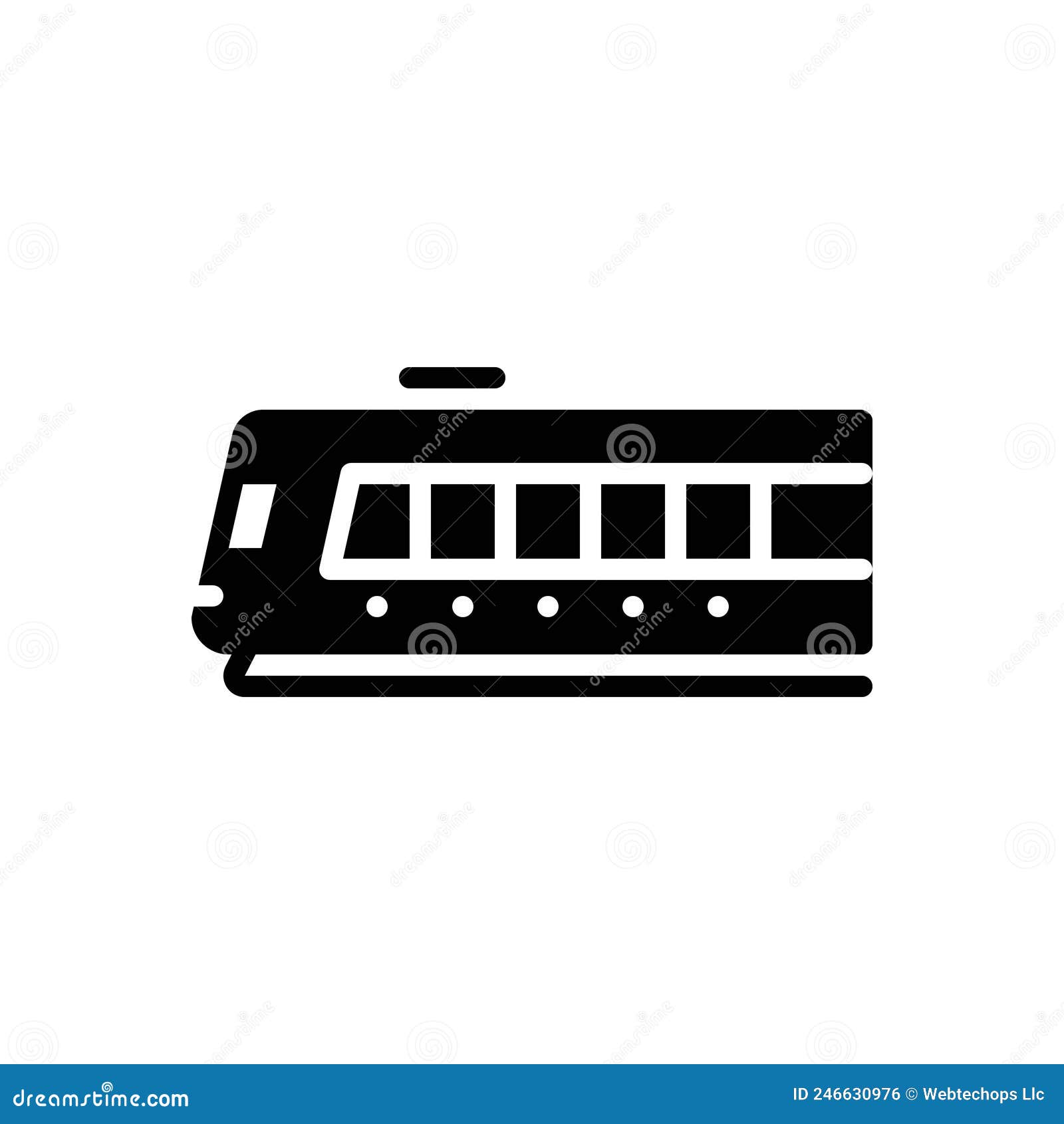 Black Solid Icon for Rail, Railway and Railroad Stock Vector ...