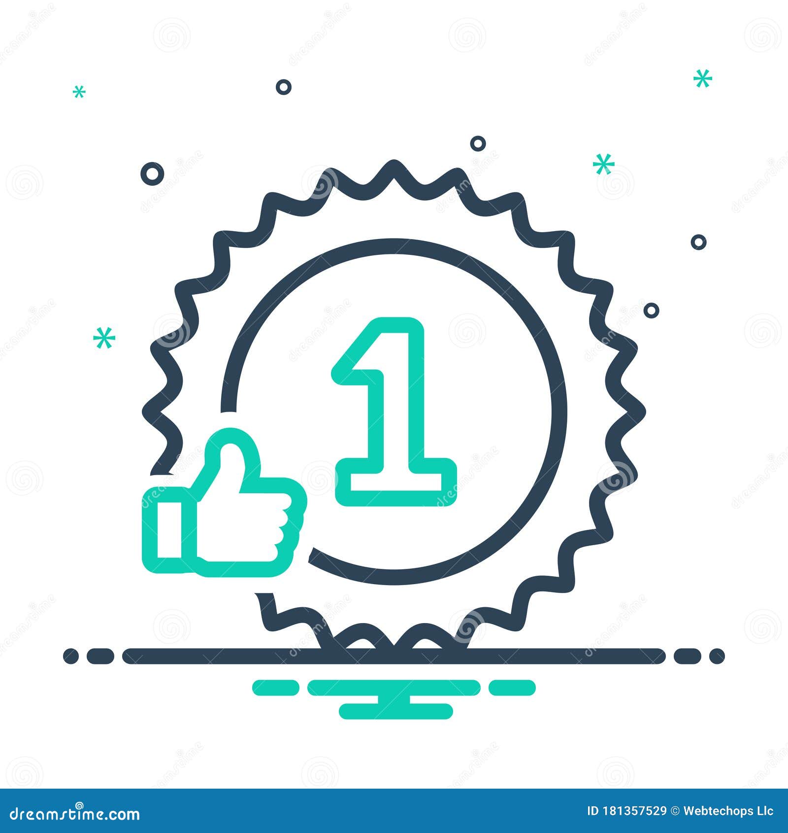 Mix Icon for Rank, Grade and Success Stock Vector - Illustration of ...