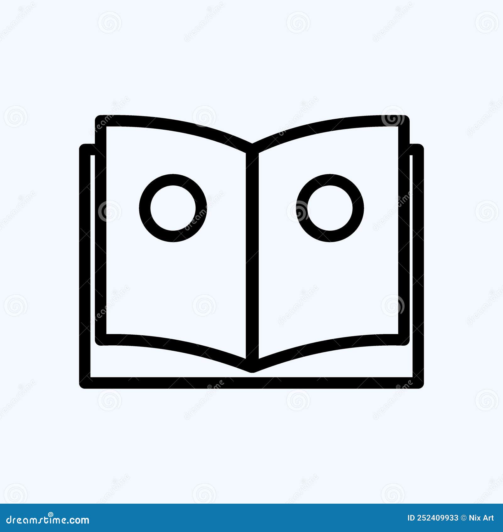 Icon Reading. Suitable for Education Symbol. Line Style. Simple Design ...