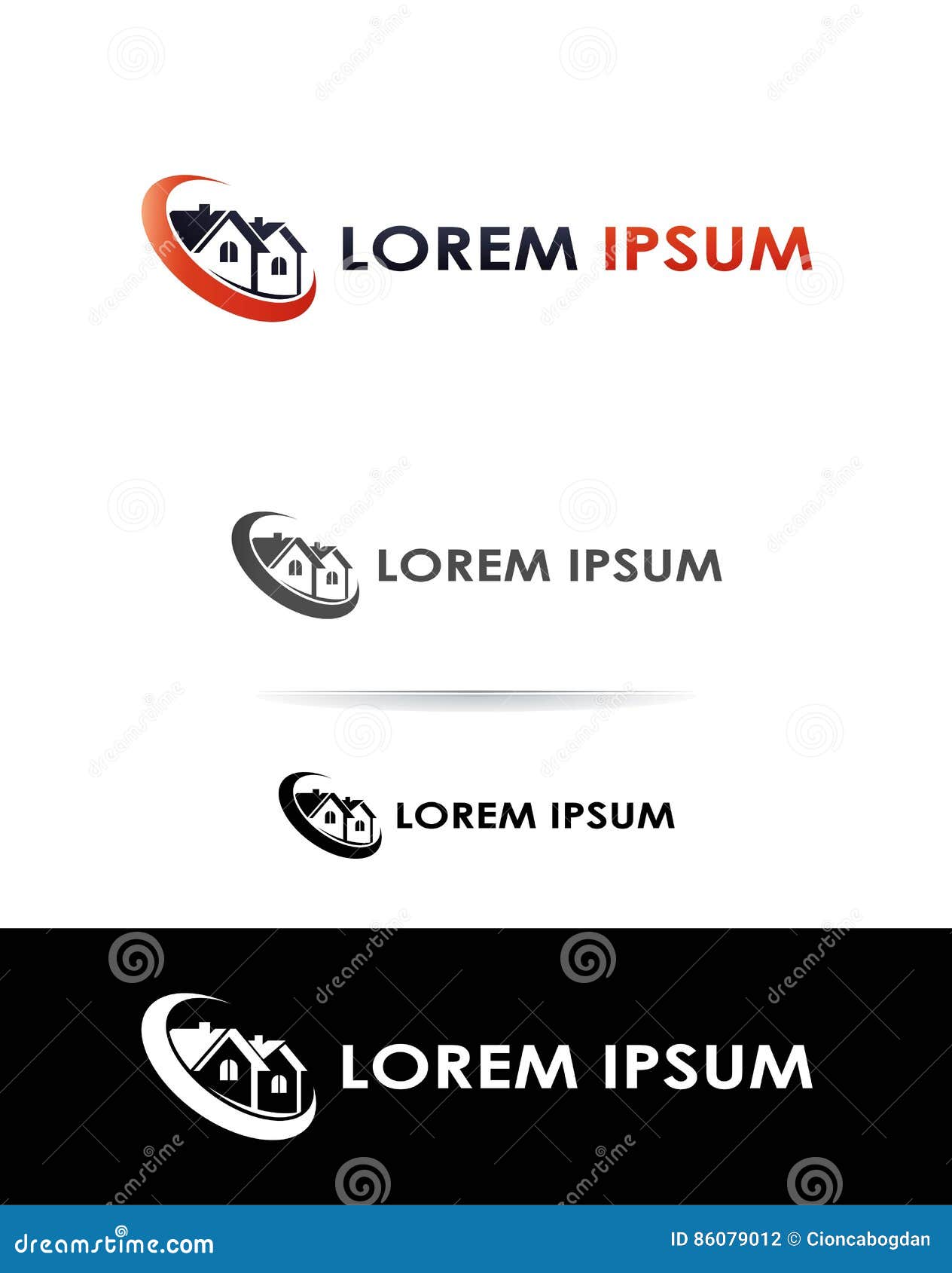 Icon for Real Estate, Construction and Insurance Business Stock Vector ...