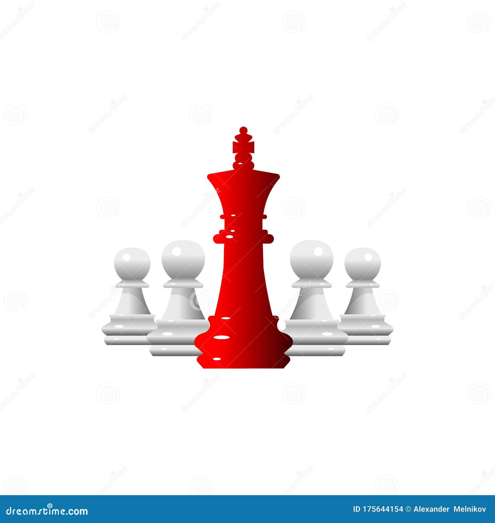 Icon of Realistic Chess Pieces. Vector Illustration Eps 10 Stock ...