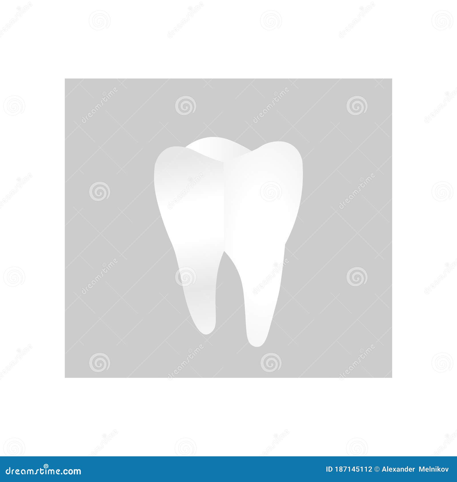 Icon Realistic Human Tooth. Vector Illustration Eps 10 Stock ...