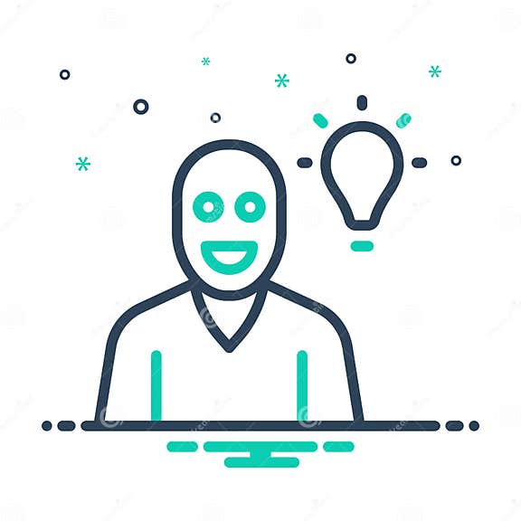 Mix Icon for Realize, Perceive and Understand Stock Vector ...