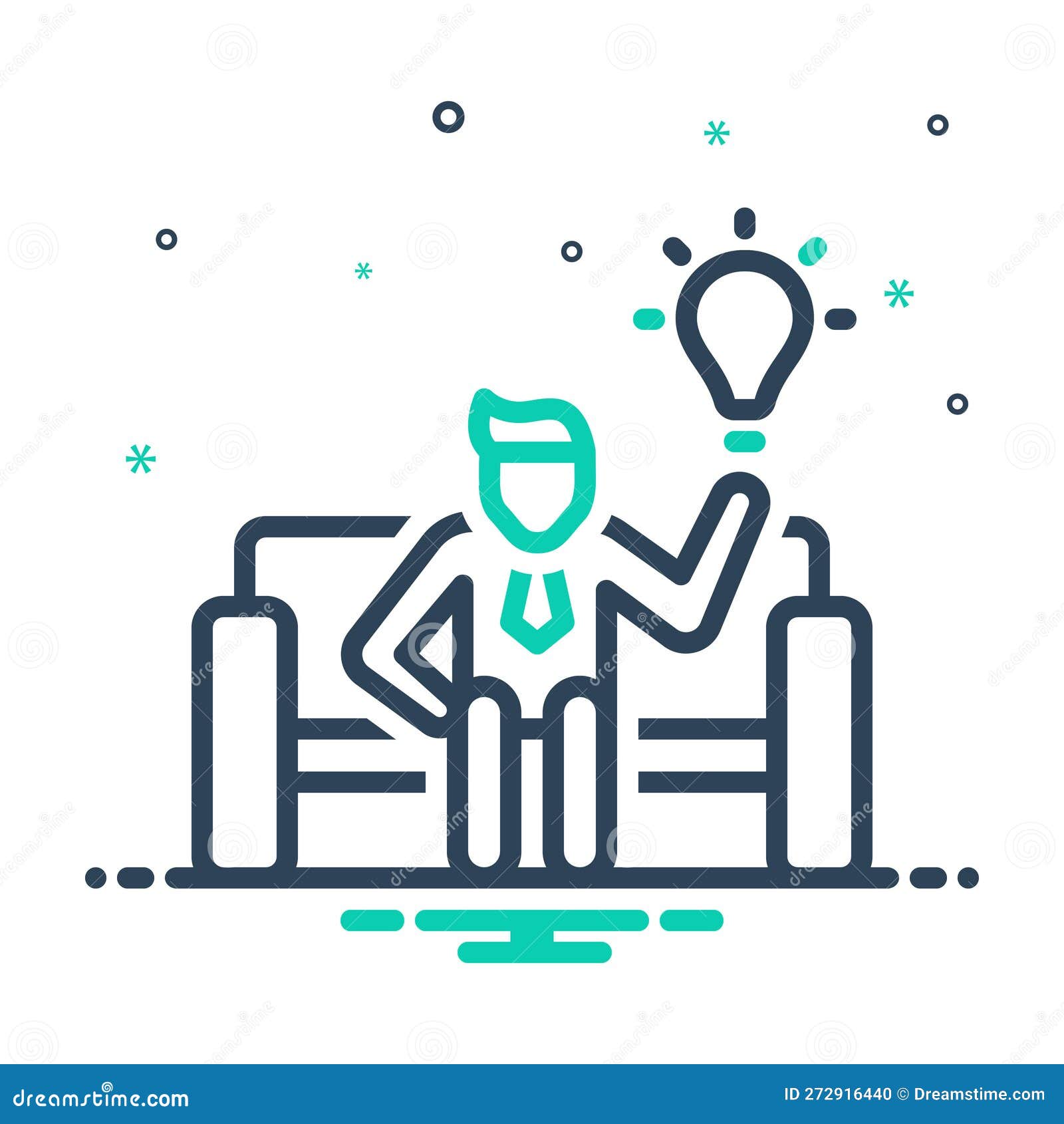 Mix Icon for Realized, Comprehension and Idea Stock Vector ...